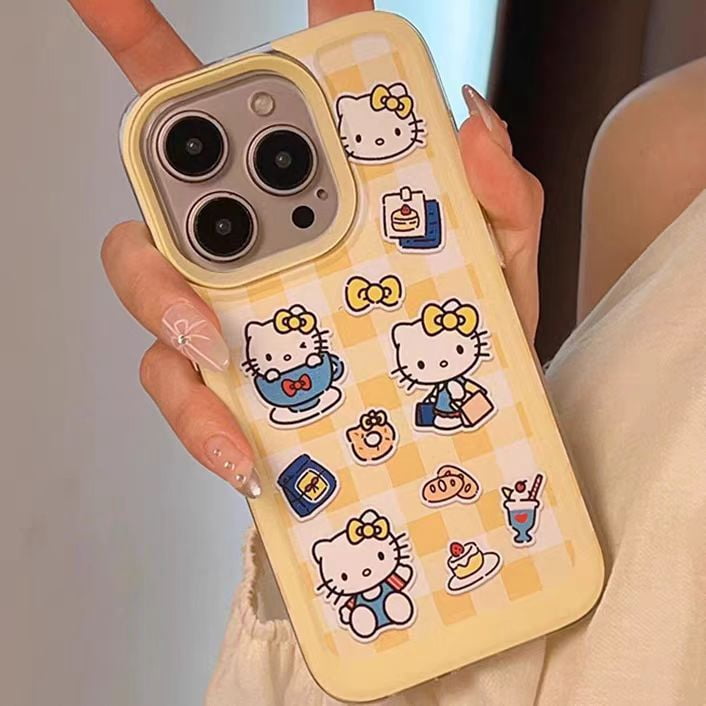 Hello Kitty Y2K Cartoon Cute Phone Case For iPhone 16 15 14 13 12 11 ...