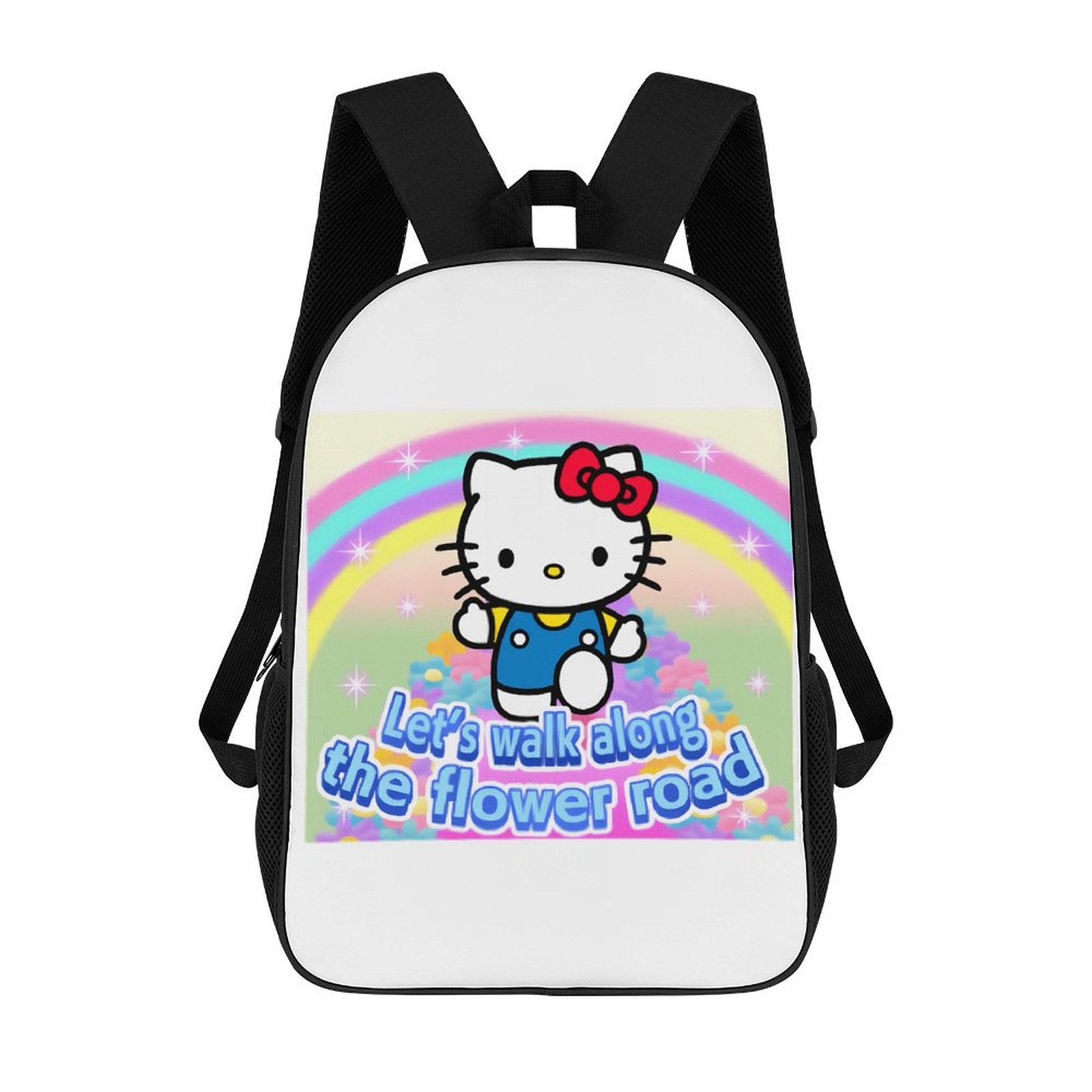 Hello Kitty 17 inch Shoulder Backpack Bookbag Travel Cute Daycare ...