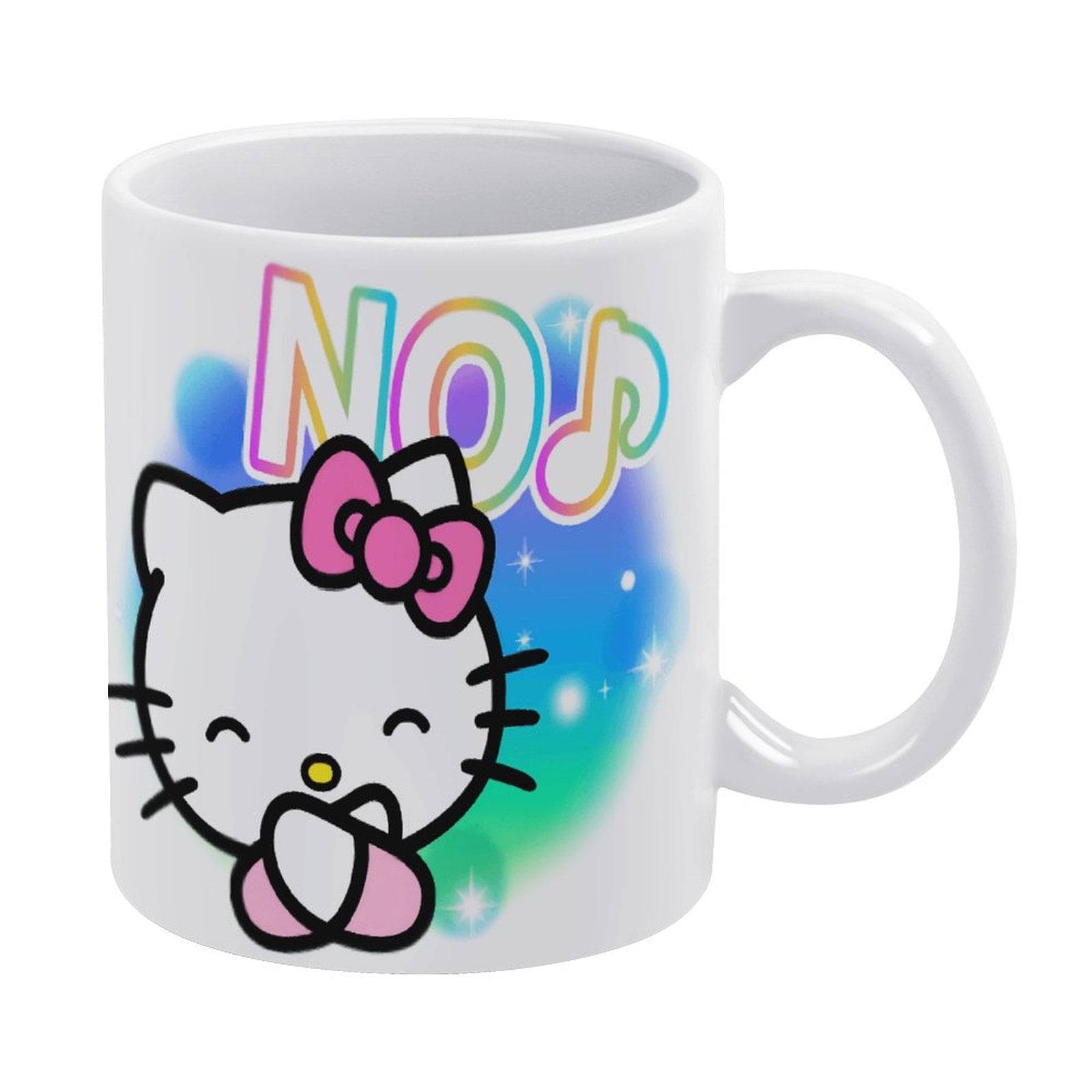 Hello Kitty Y2K Ceramic Double-sided Printed White Mug Coffee and Tea ...