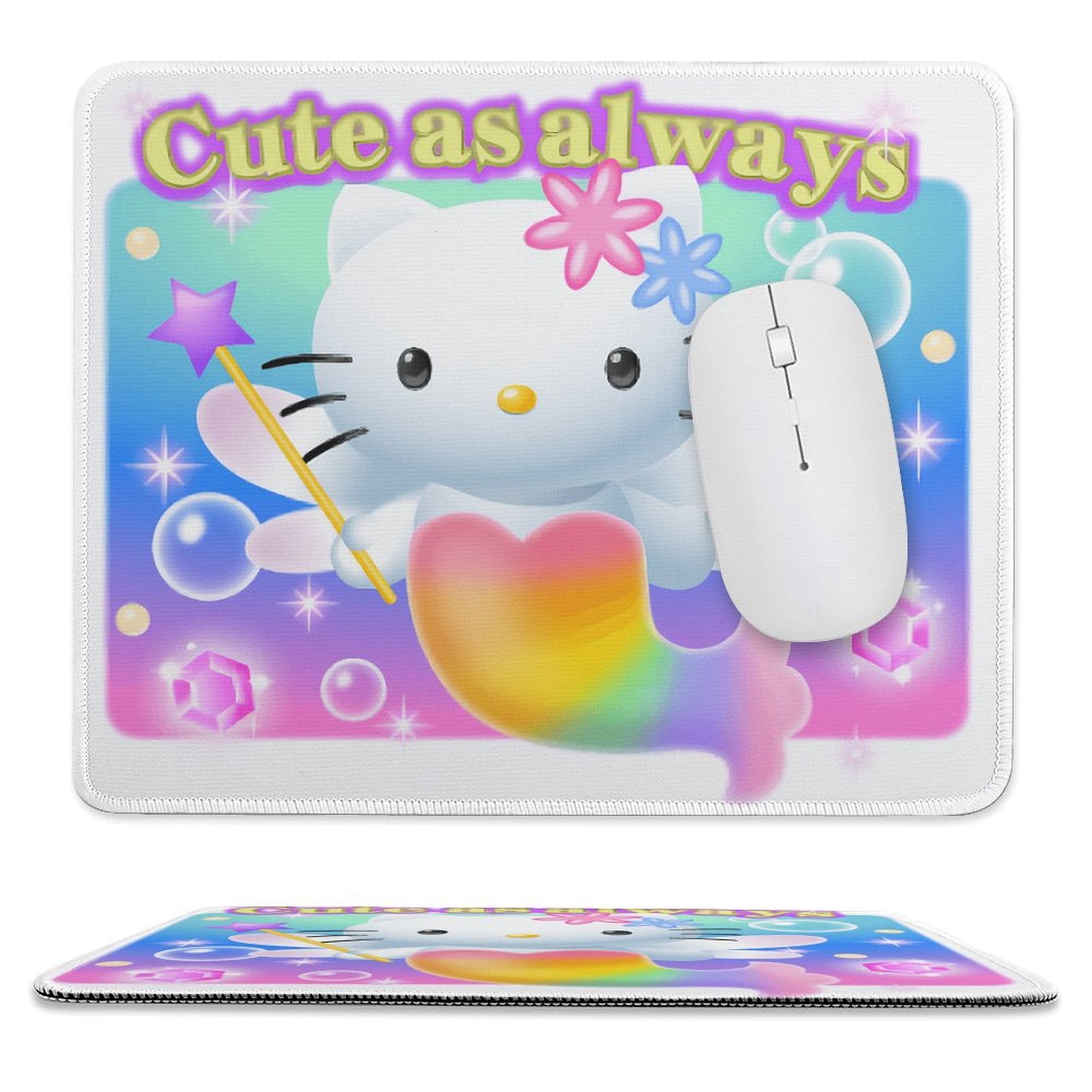 Hello Kitty Y2K Mouse Pad for Women Cute Hello Kitty Y2K Merch Square ...