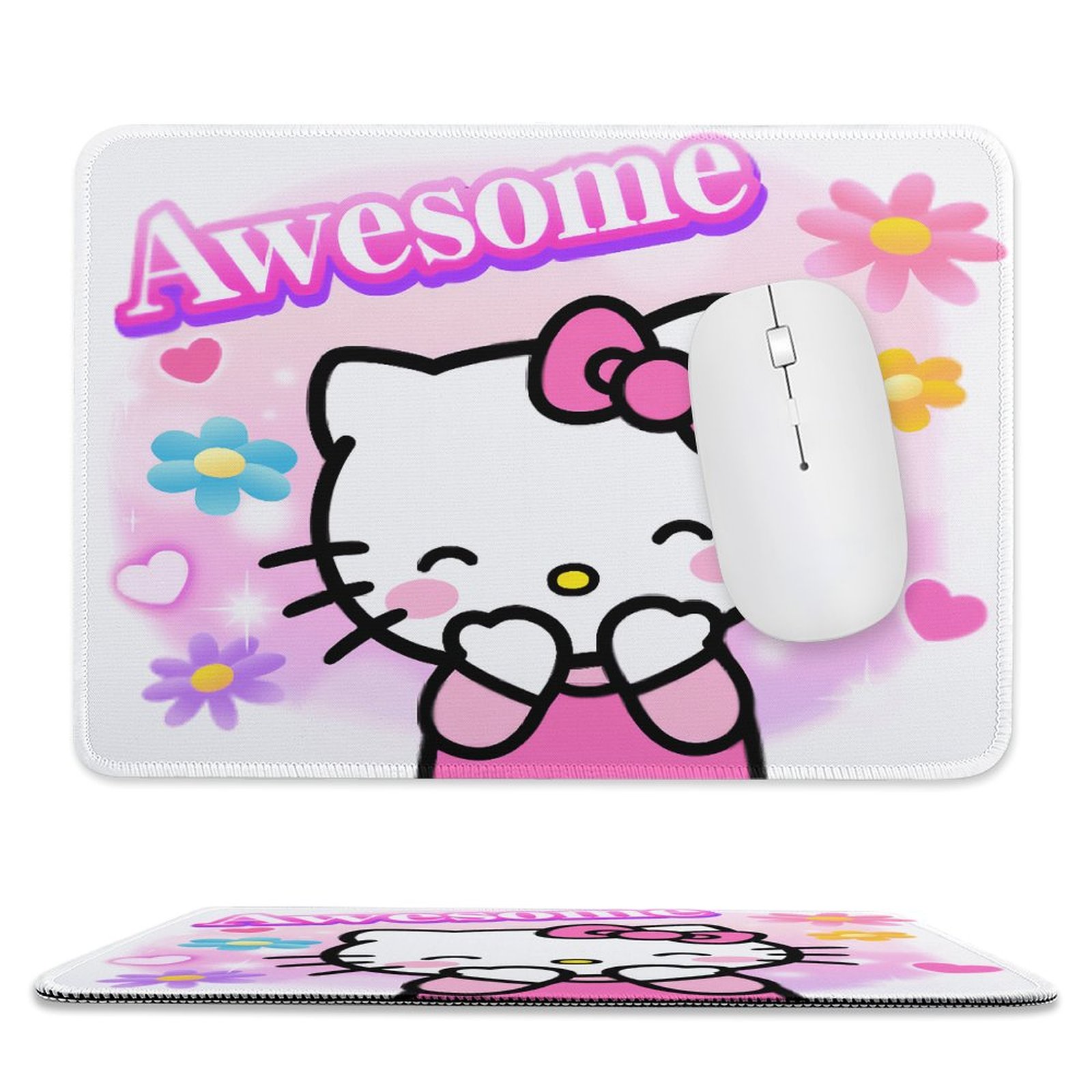 Hello Kitty Y2K Mouse Pad for Women Cute Hello Kitty Y2K Merch Square ...