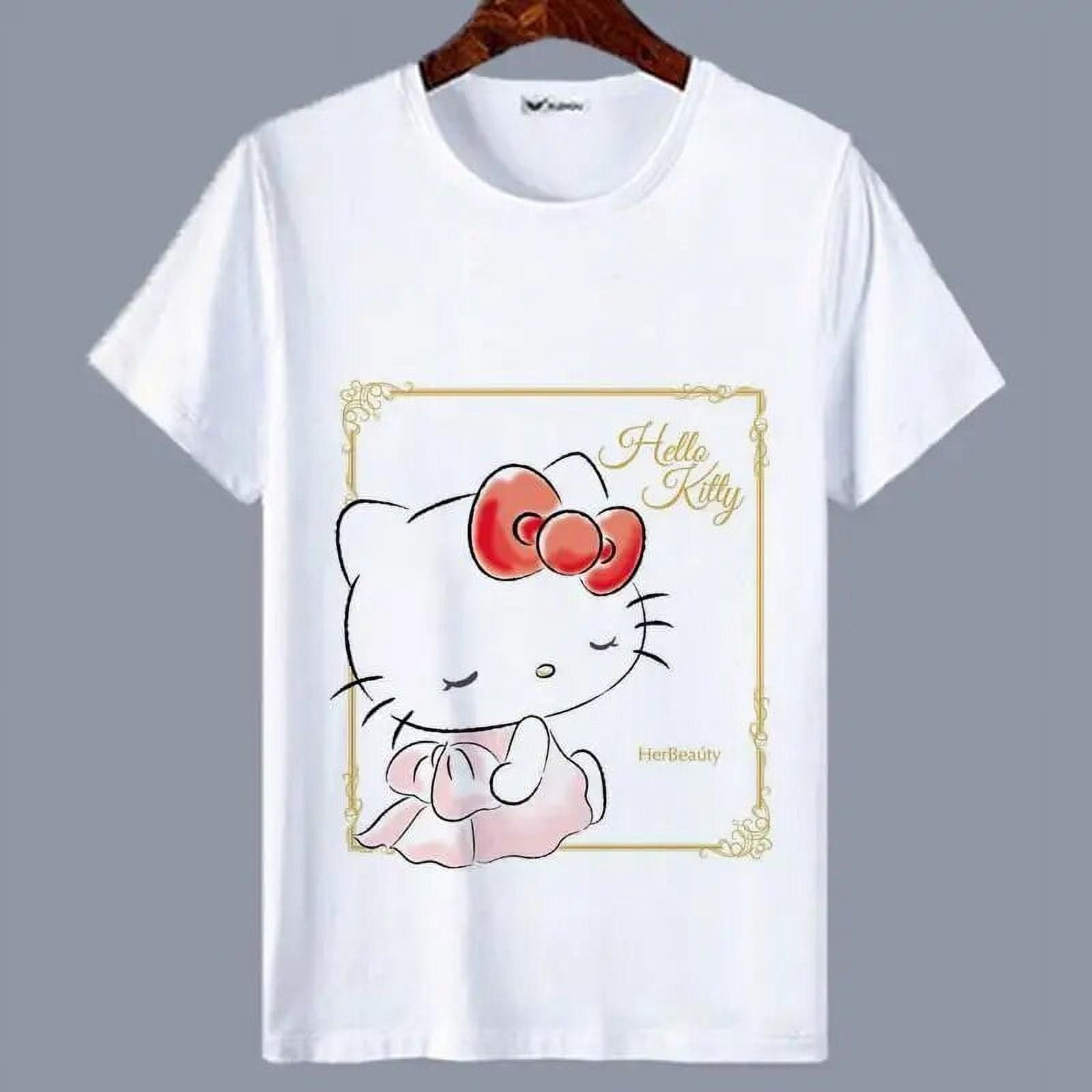 Hello Kitty Y2K Parent-child T-shirts Family Matching TShirt Mother and ...