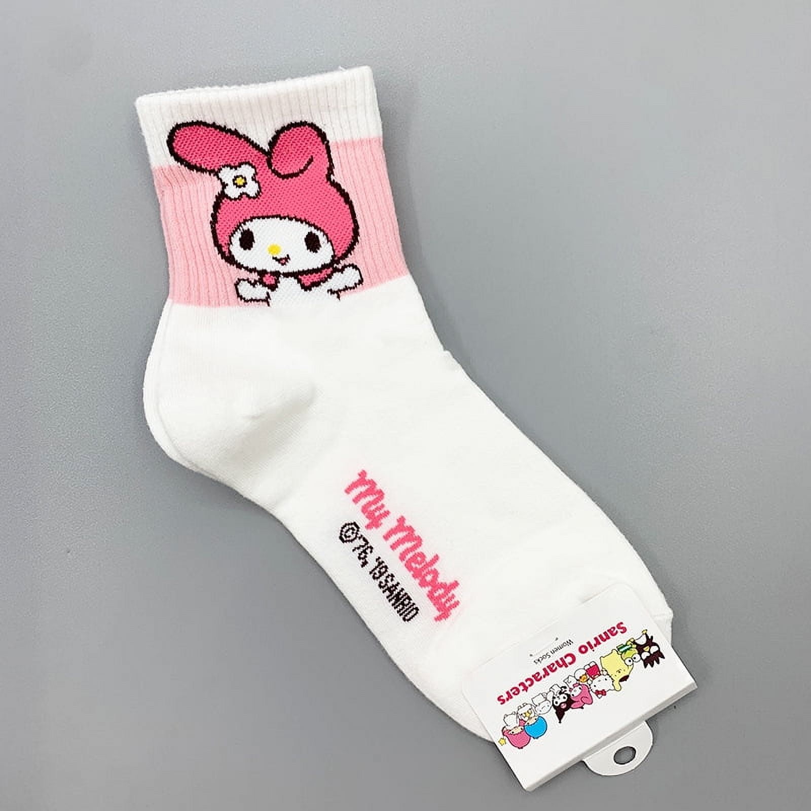 Hello Kitty Y2K Socks for Girls Medium Kuromi Cinnamoroll Socks Kawaii ...