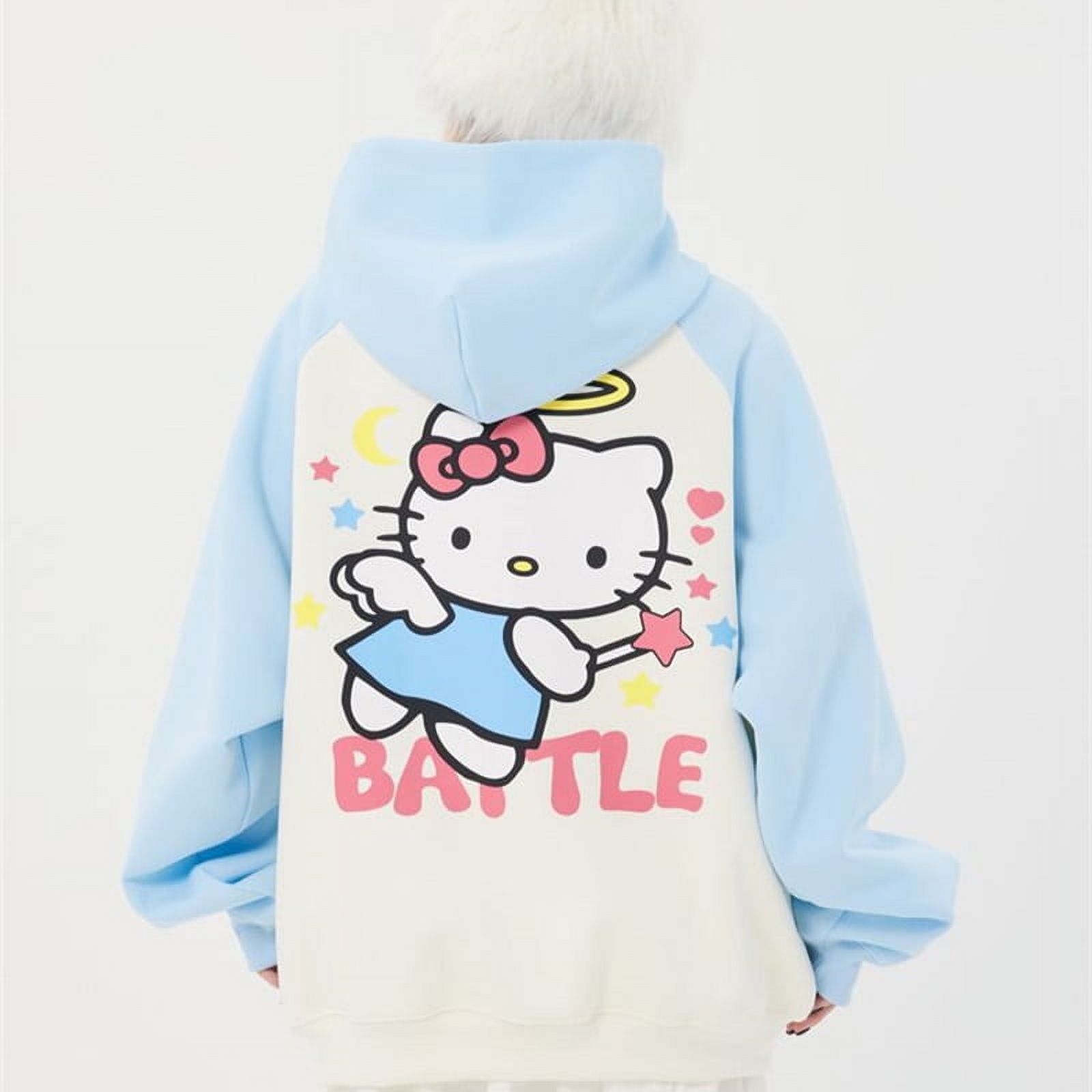 Hello Kitty Y2K Women's Hooded Sweatshirt Kawaii Anime Sanrio Kuromi My ...