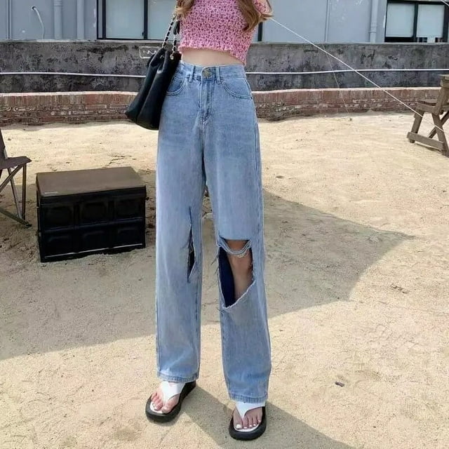 Hello Kitty Y2k Cargo Pants for Women's Jeans Flare Pants Korean ...