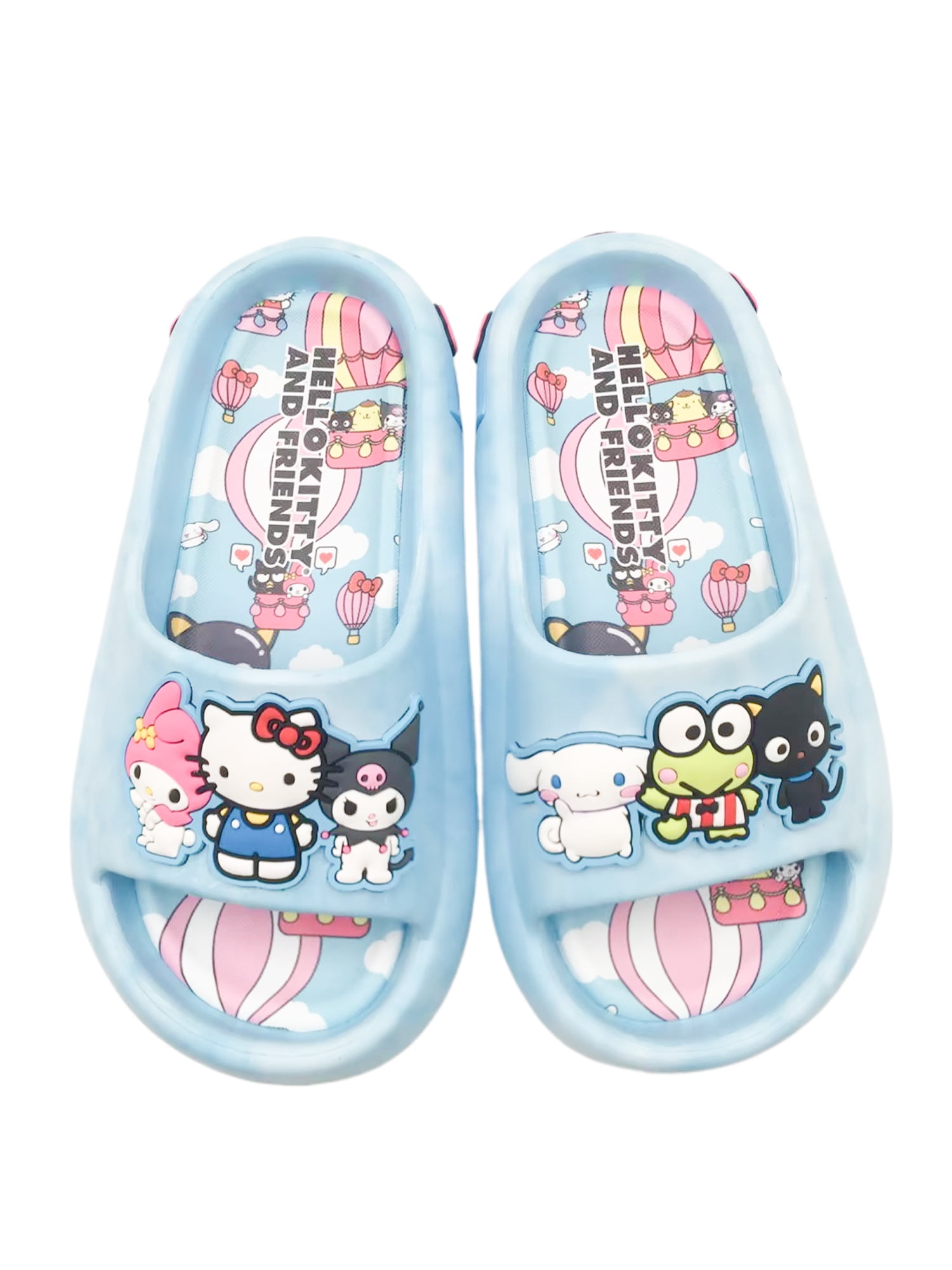 Hello Kitty Youth Girls Light Blue Cloud Comfort Slide - Walmart.com