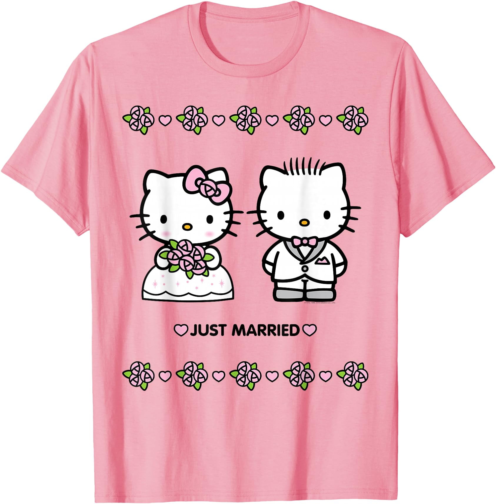 Hello Kitty and Dear Daniel "Just Married" DTG Print Unisex T-Shirt ...