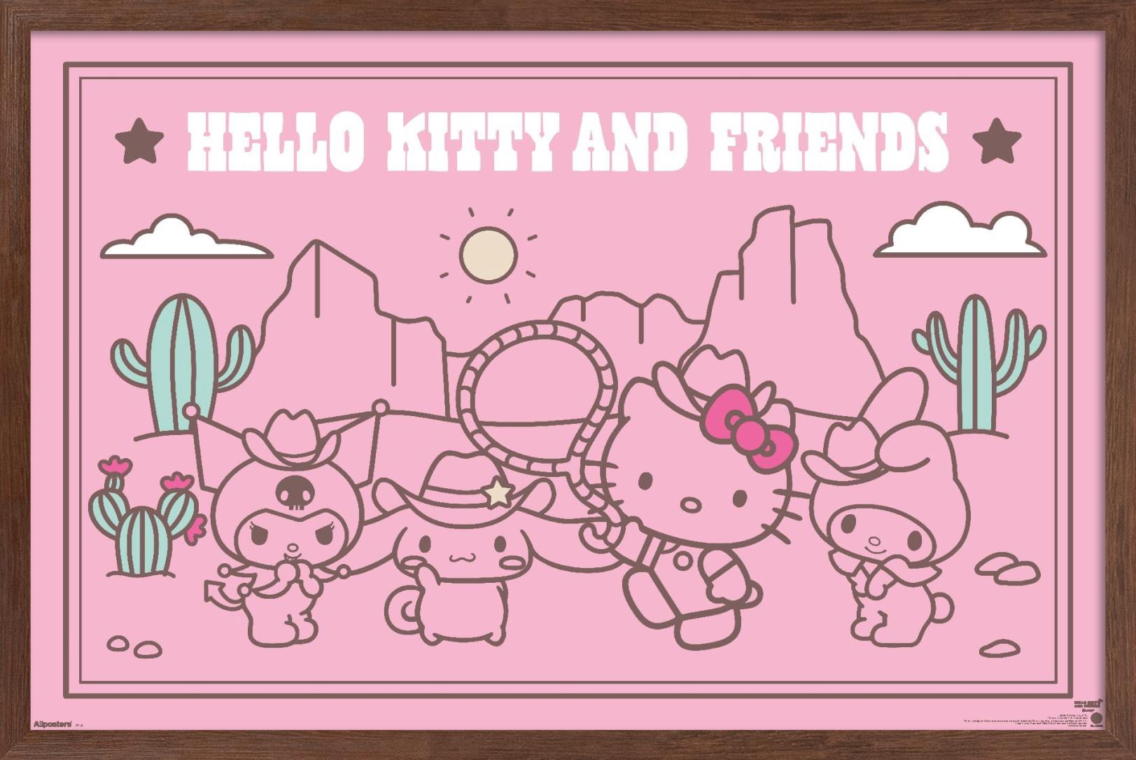 Hello Kitty and Friends: 2025 Western - Wave Wall Poster, 22.375" x 34 ...
