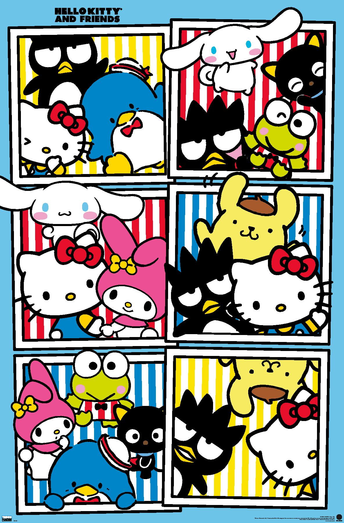 Hello Kitty and Friends: 21 Core - Group Photos Wall Poster, 22.375" x ...