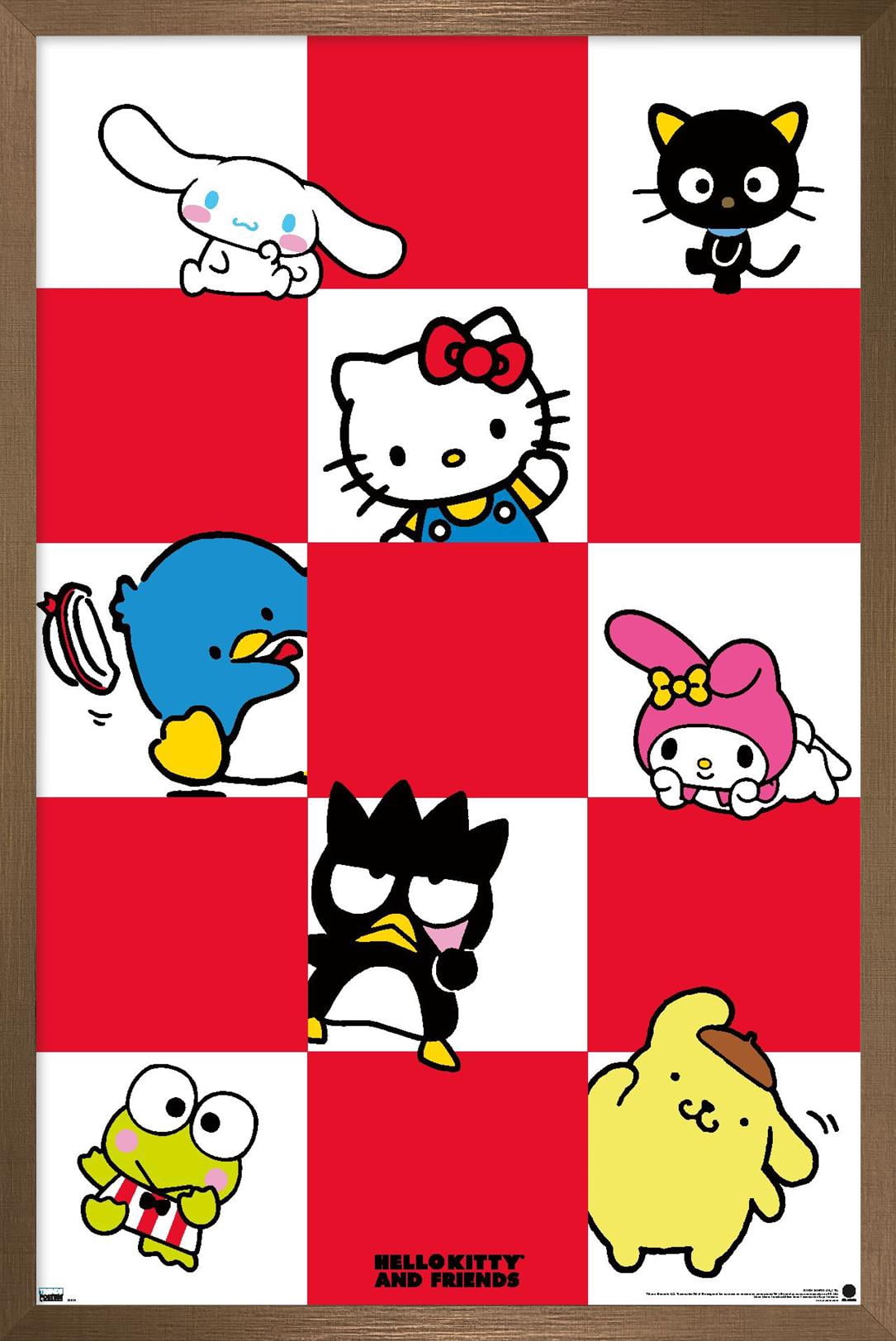Hello Kitty and Friends: 21 Core - Group Squares Wall Poster, 22.375" x ...