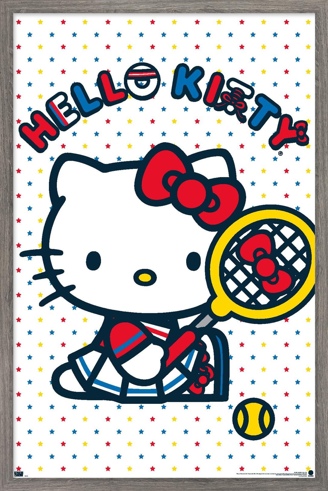 Hello Kitty and Friends: 21 Sports - Kitty Tennis Wall Poster, 22.375 ...