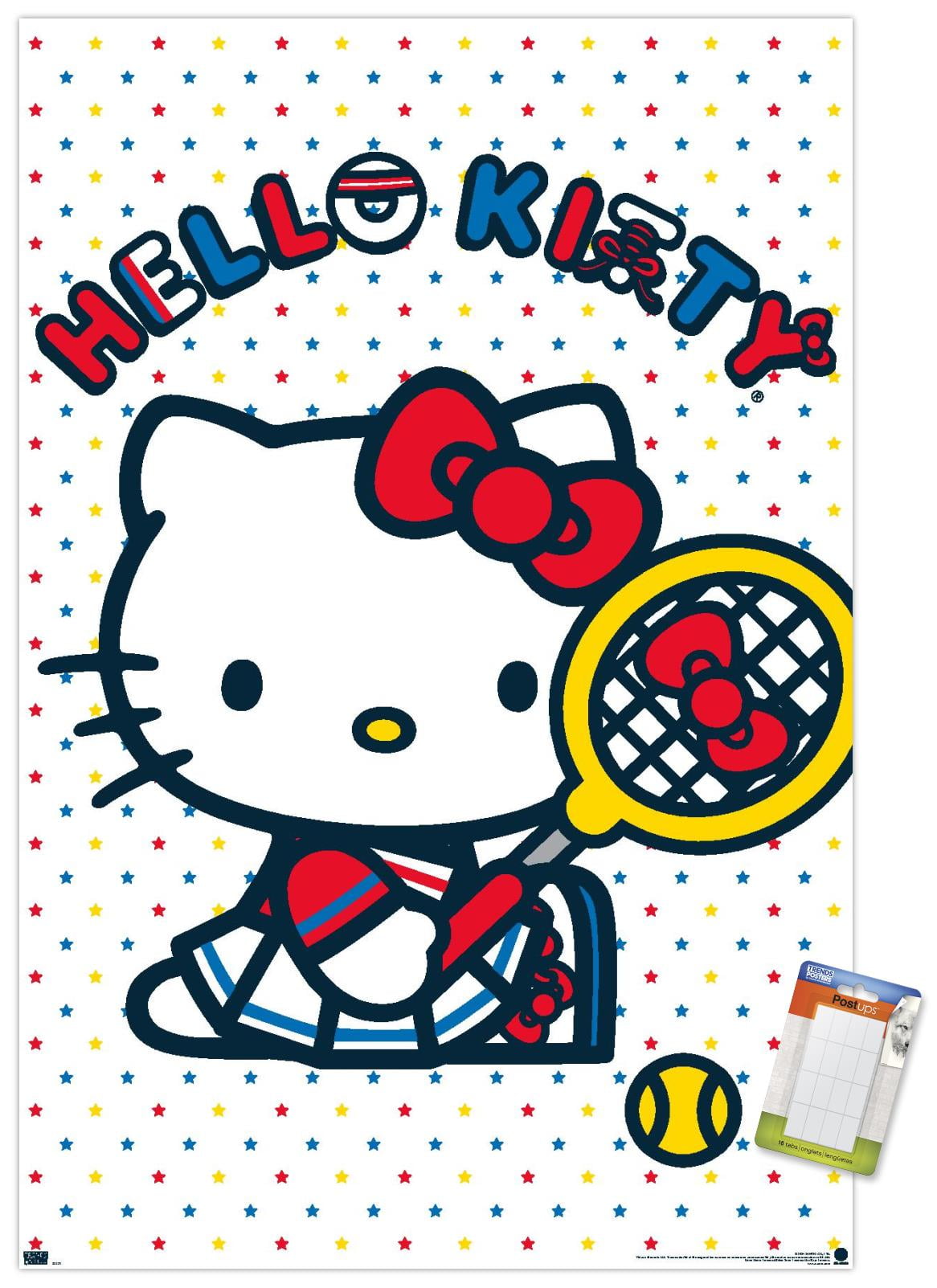 Hello Kitty and Friends: 21 Sports - Kitty Tennis Wall Poster, 22.375 ...