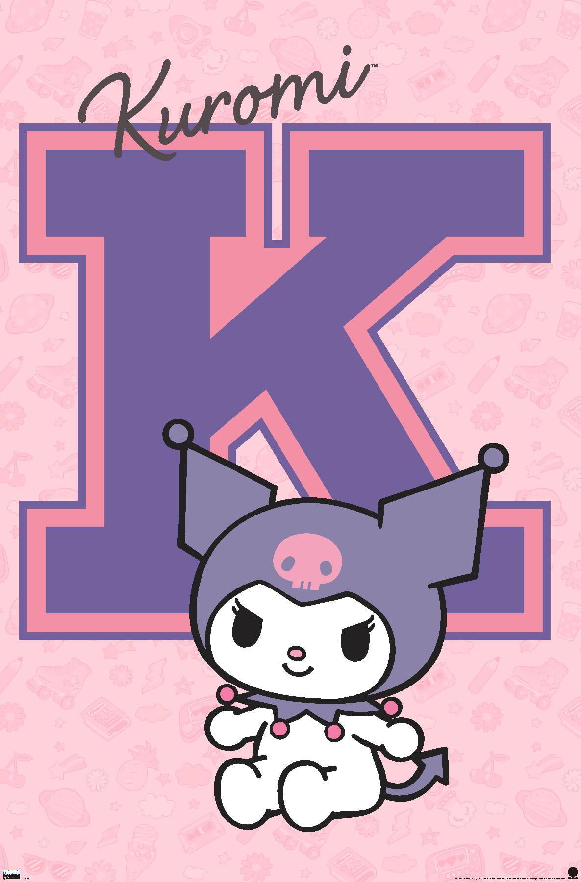 Hello Kitty and Friends: 24 College Letter - Kuromi Wall Poster, 14.725 ...