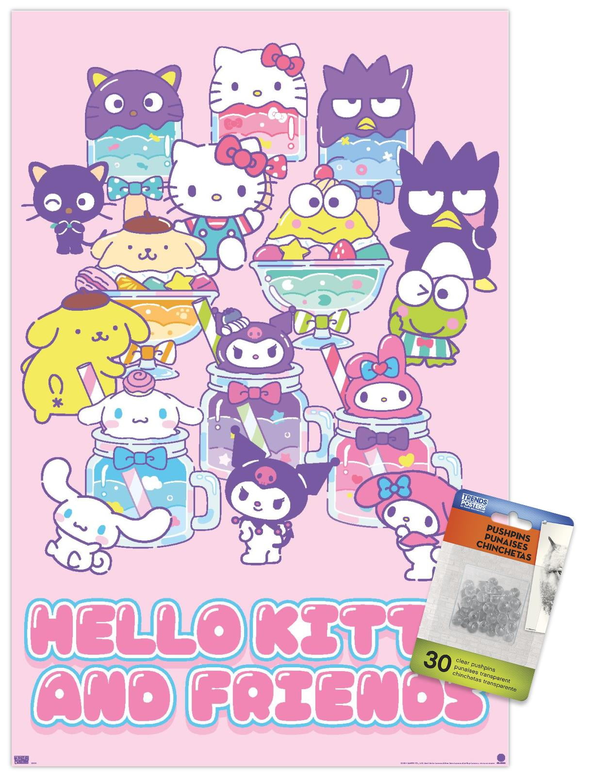 Hello Kitty and Friends: 24 Summer Fresh - Group Wall Poster with Push ...