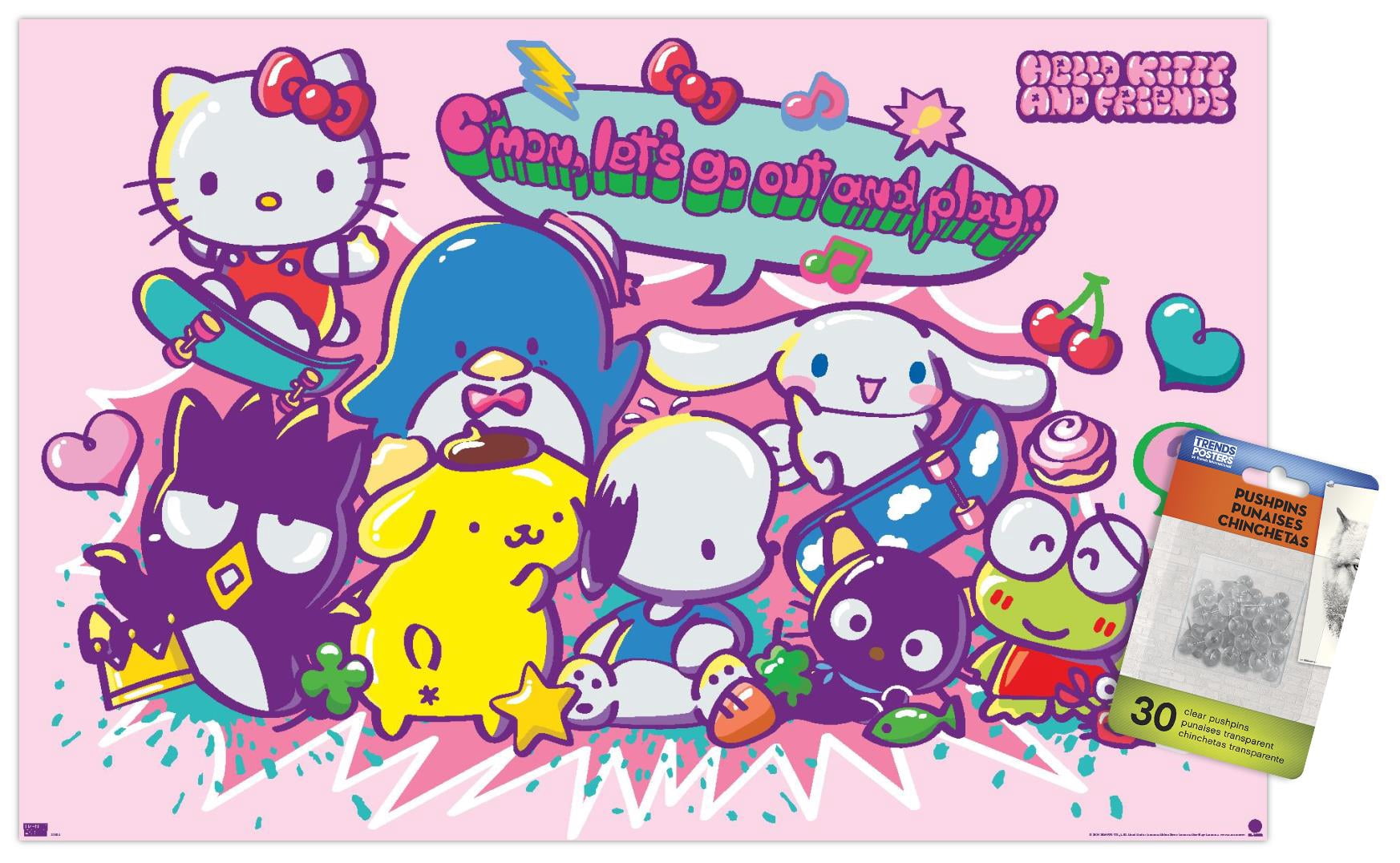 Hello Kitty and Friends: 24 Tokyo Skate Group Play Wall Poster with ...