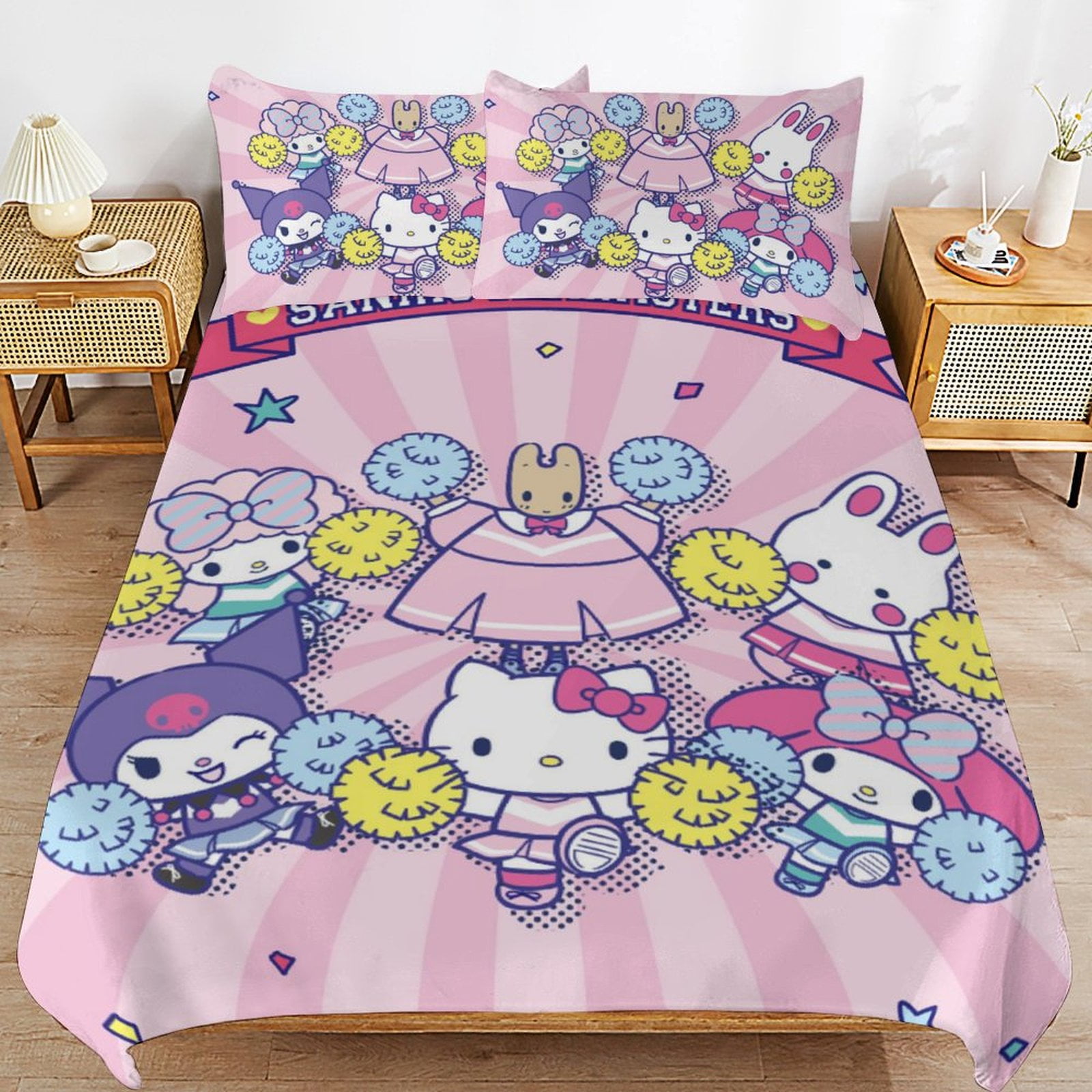 Hello Kitty and Friends Bedding Set for Girls Kids Teen,3 Piece Set ...