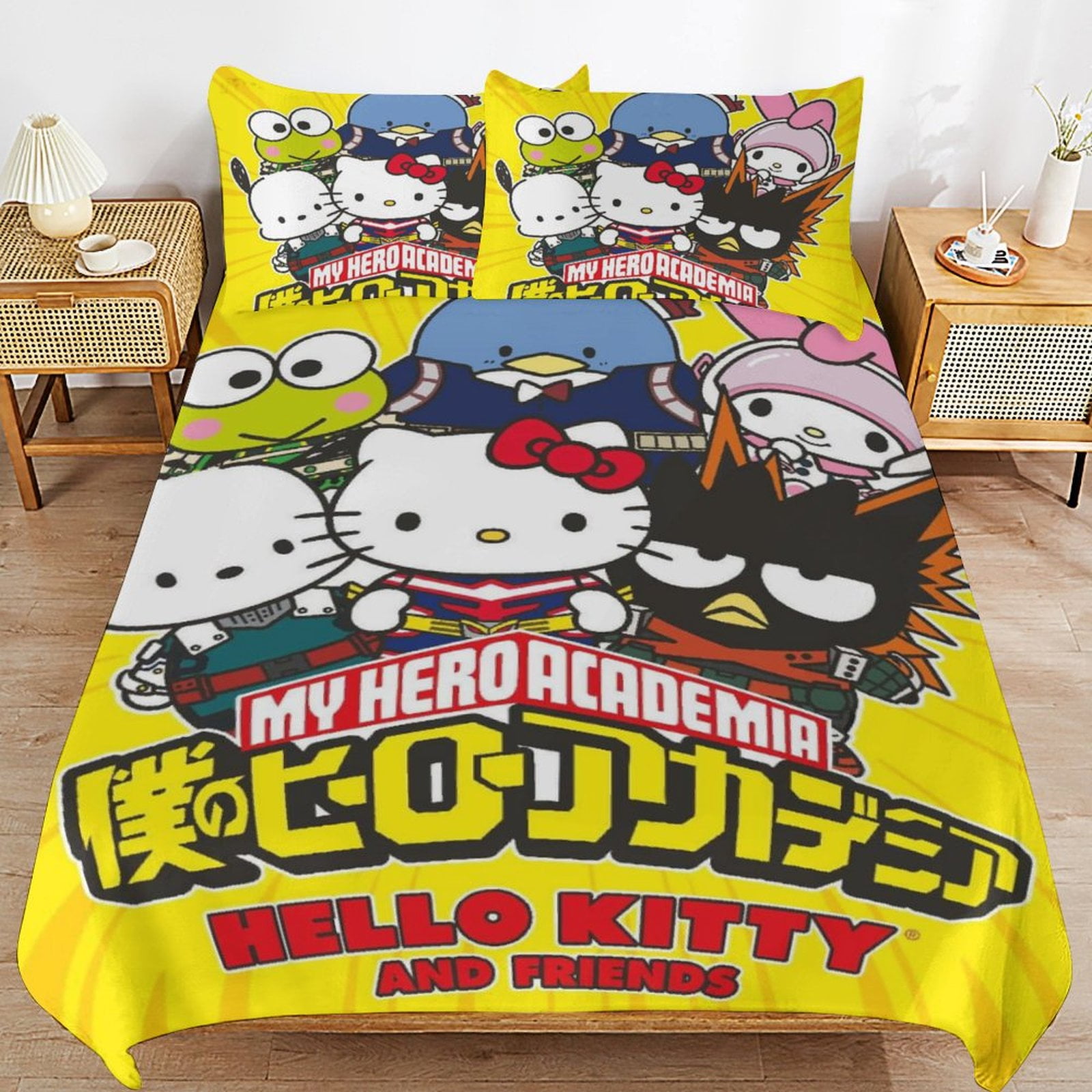 Hello Kitty and Friends Bedding Set for Girls Kids Teen,3 Piece Set ...