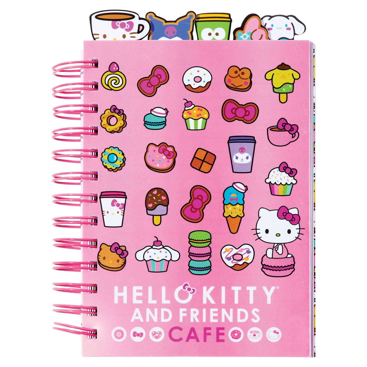 Hello Kitty and Friends Cafe Jumbo 5-Tab Journal, 145 Sheets - Walmart Business Supplies