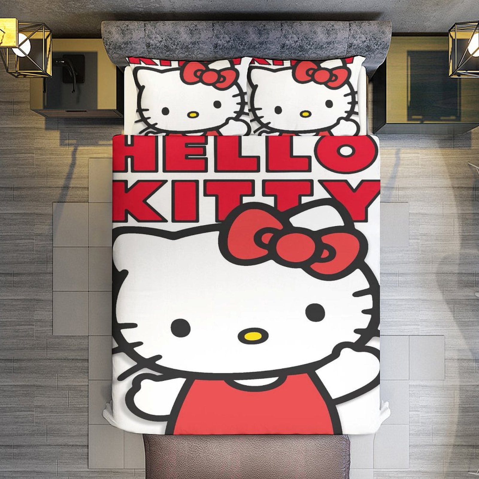 Hello Kitty and Friends Duvet Cover for Boys Girls Kids,3 Pieces ...