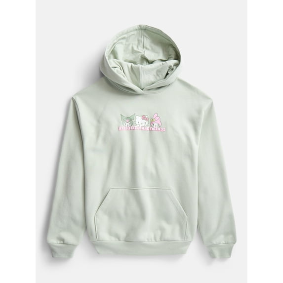 Hello Kitty and Friends Girls Graphic Fleece Hoodie, Sizes 4-16 ...