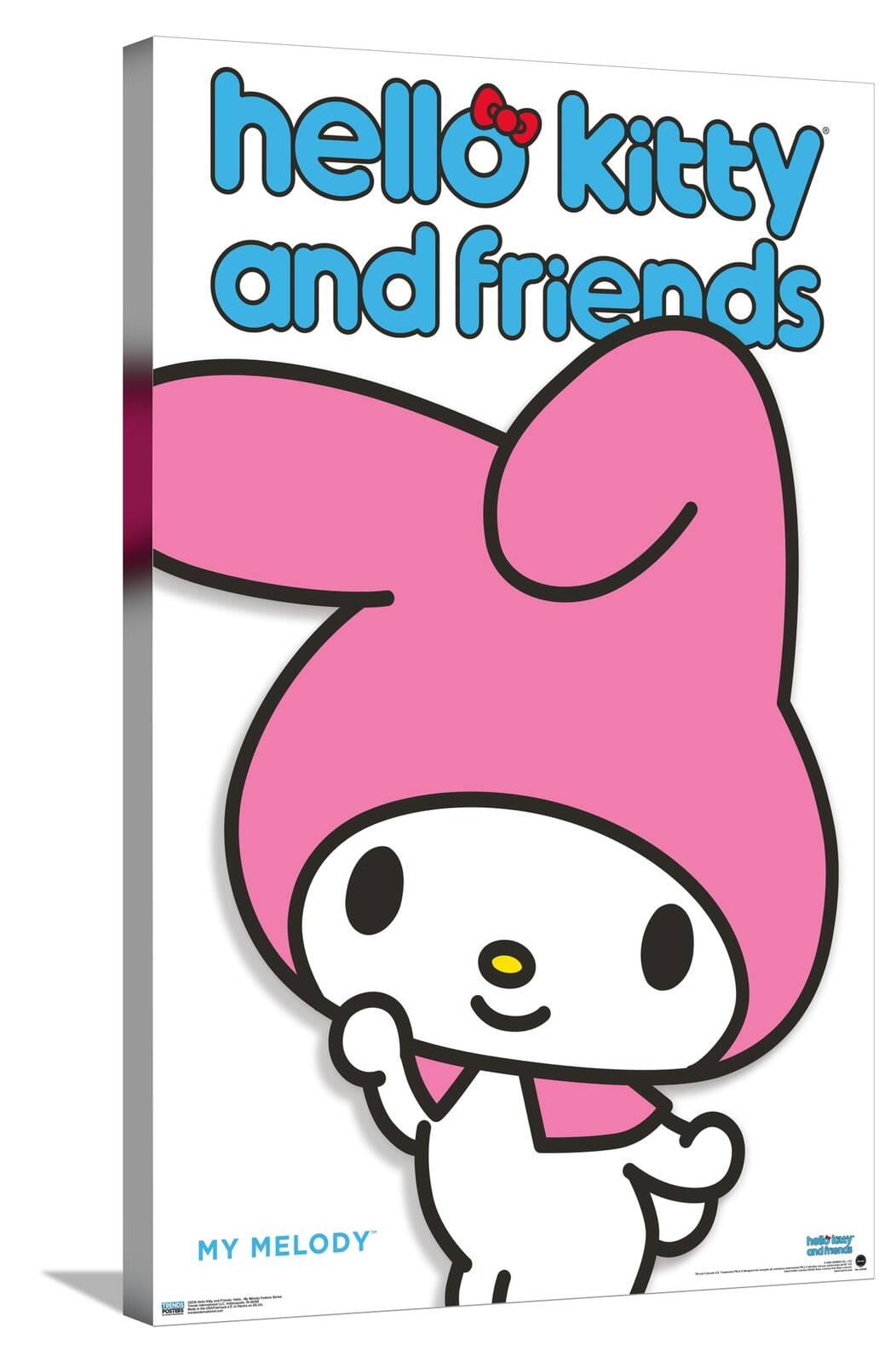 Hello Kitty and Friends: Hello - My Melody Feature Series Canvas Wall ...