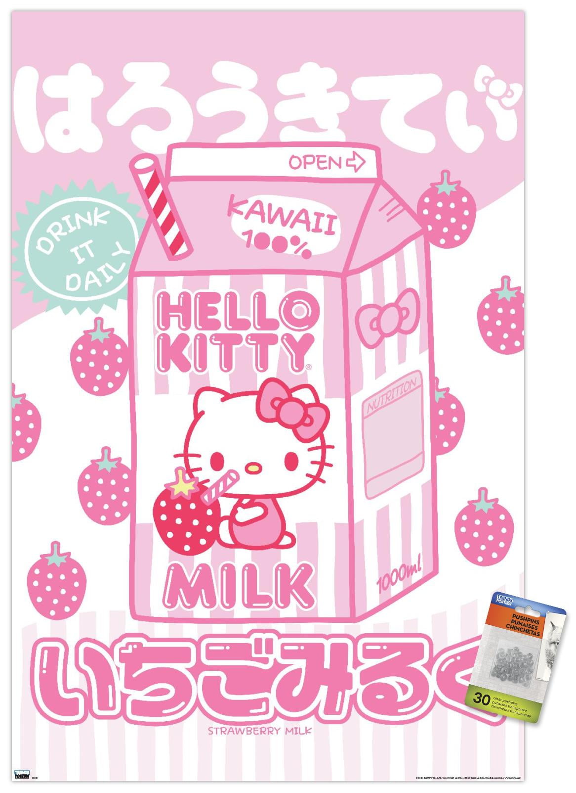 Hello Kitty and Friends - Kawaii Milk Wall Poster with Pushpins, 22.375 ...