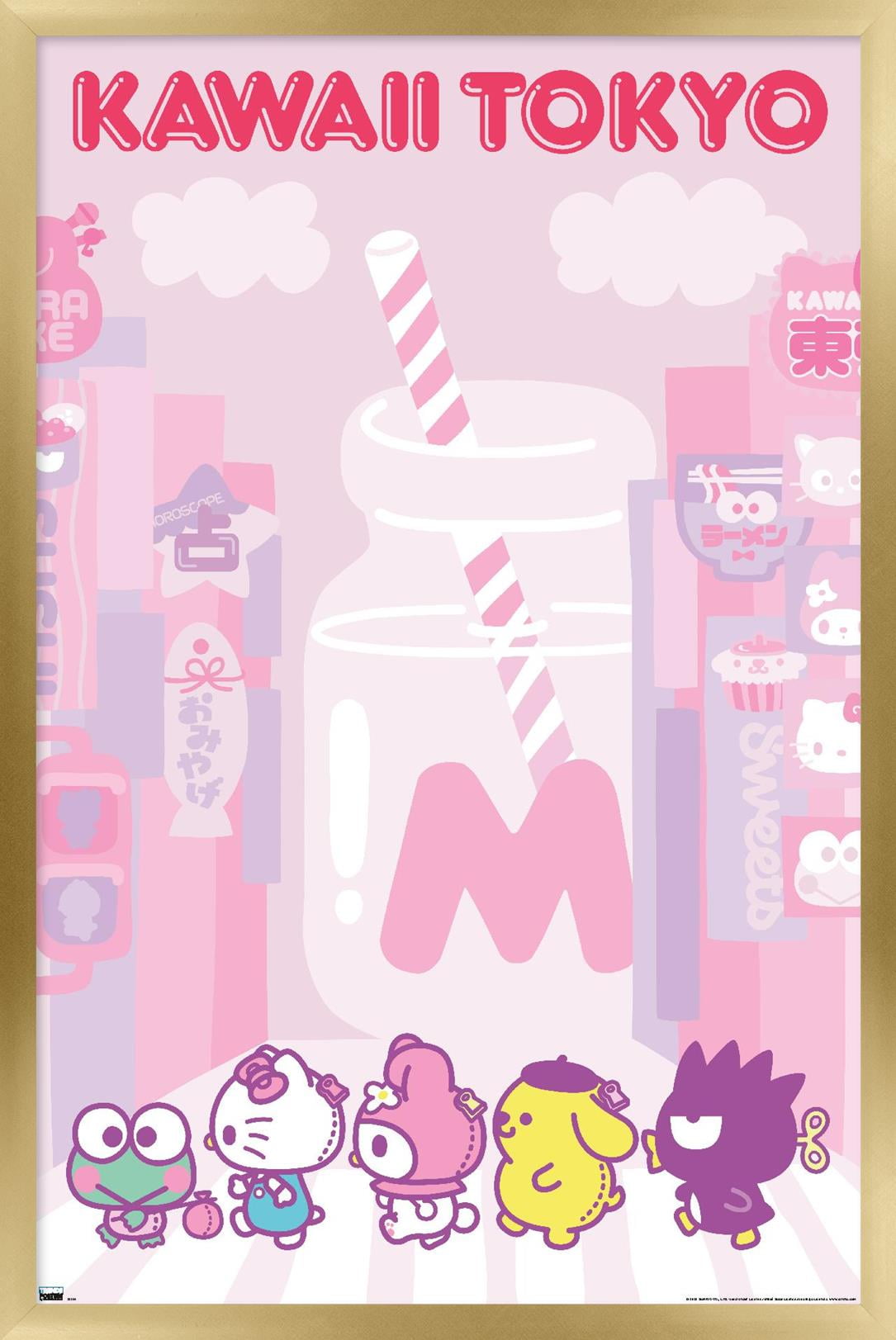 Hello Kitty and Friends - Kawaii Tokyo Wall Poster, 14.725" x 22.375 ...