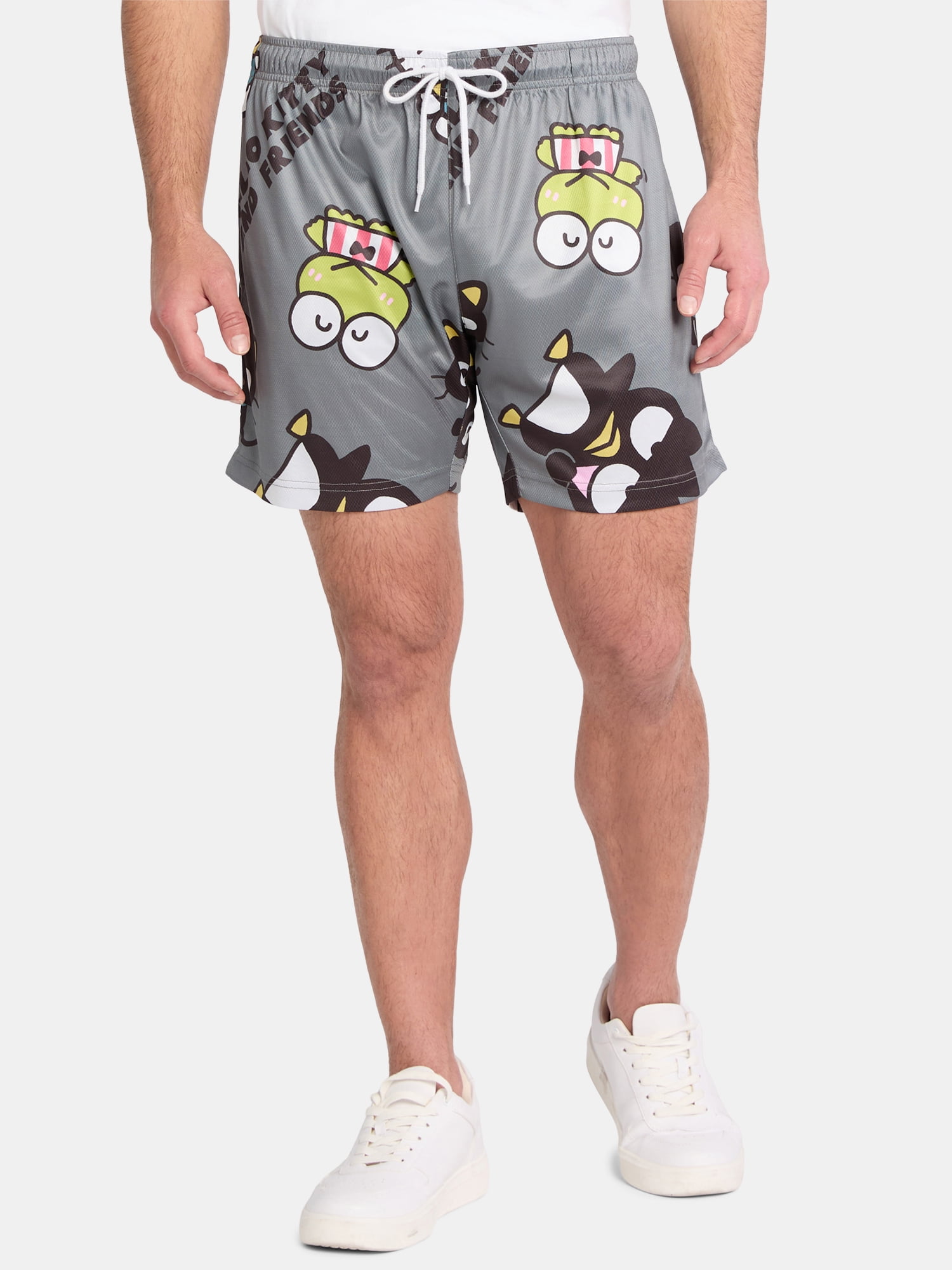 Hello Kitty and Friends Men's and Big Men's Graphic Print Mesh Shorts ...