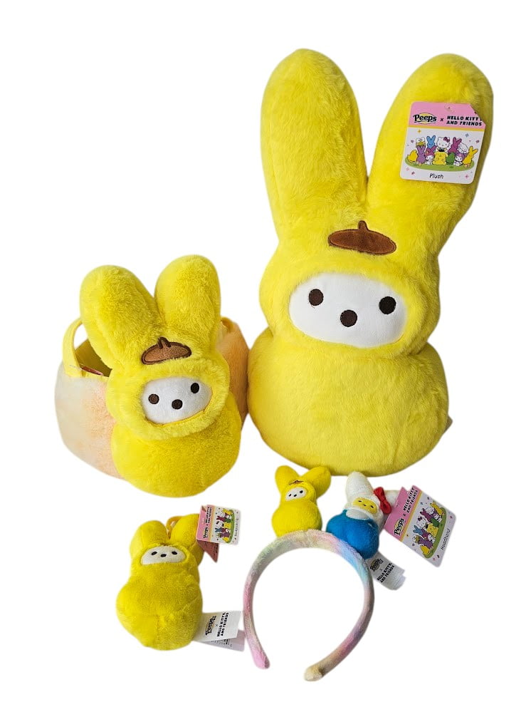 Hello Kitty and Friends Pompompurin X Peeps Plush Easter Bundle ...