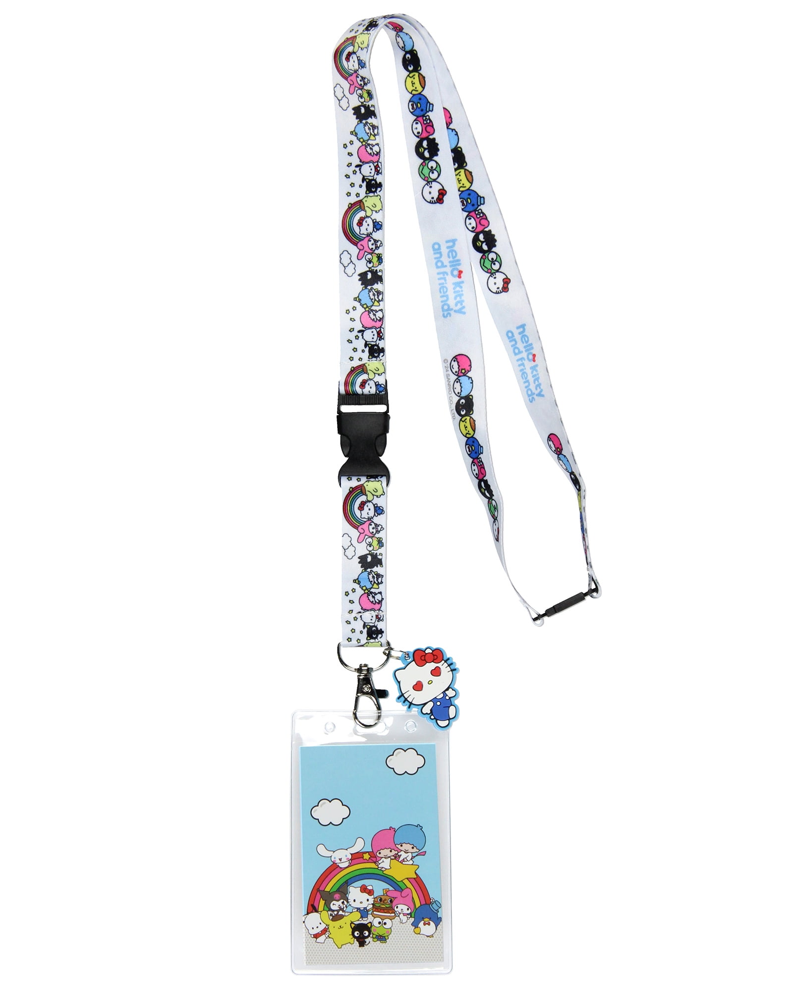 Hello Kitty and Friends Rainbows Breakaway Reversible Lanyard For Keys ...