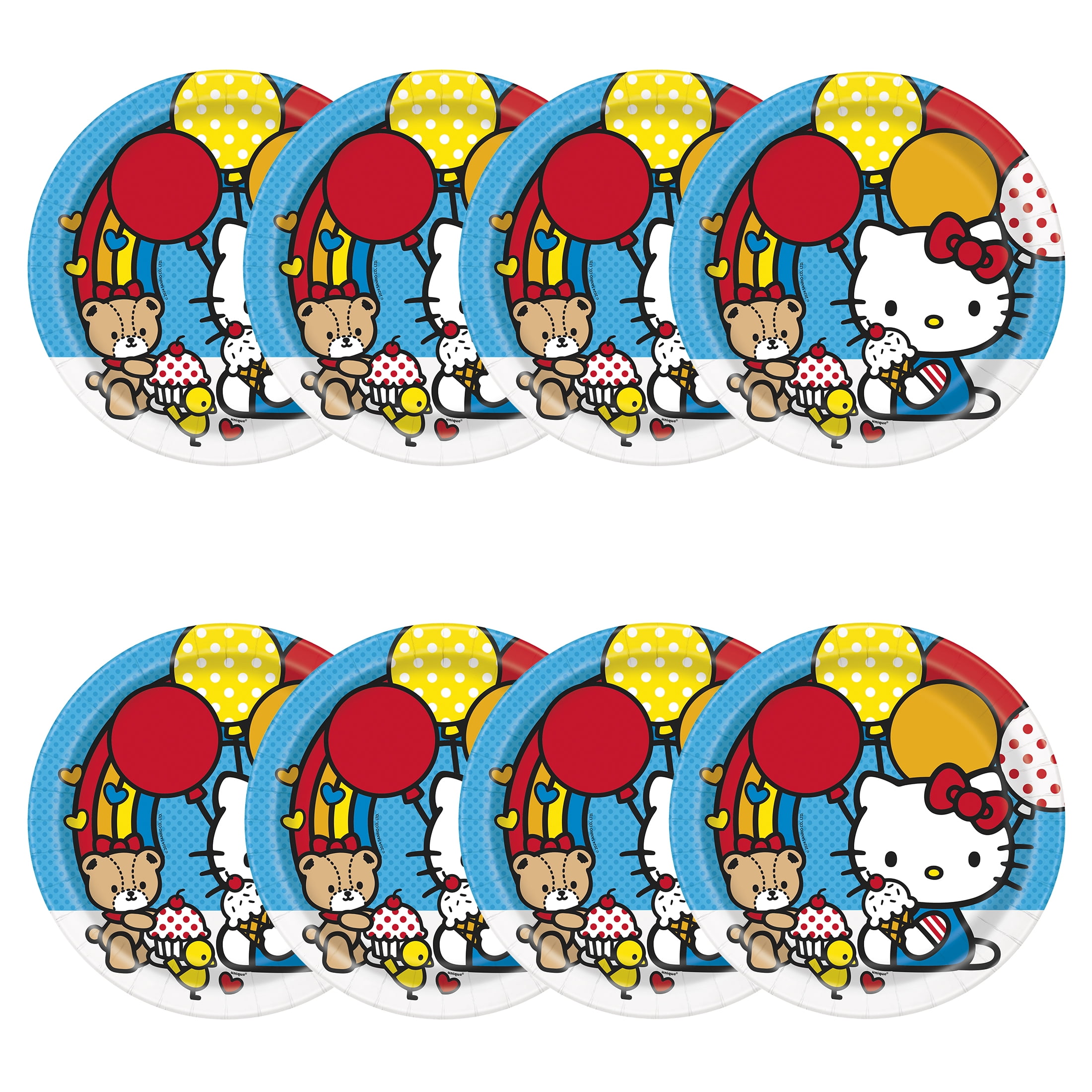 Hello Kitty and Friends Round 9 Dinner Plates - 9 inches - Walmart.com