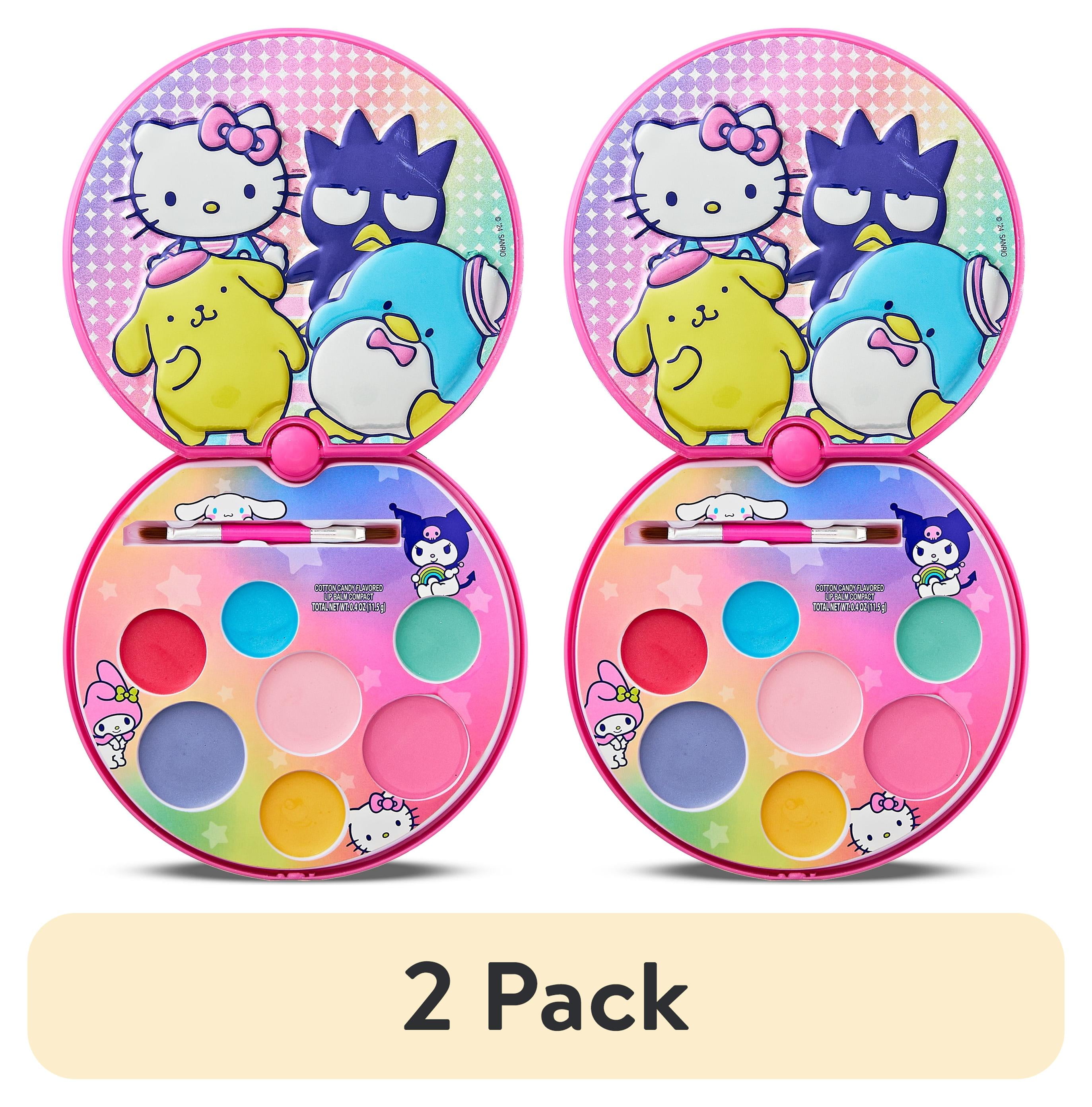 (2 pack) Hello Kitty and Friends Slide Out Flavored Lip Balm Compact ...