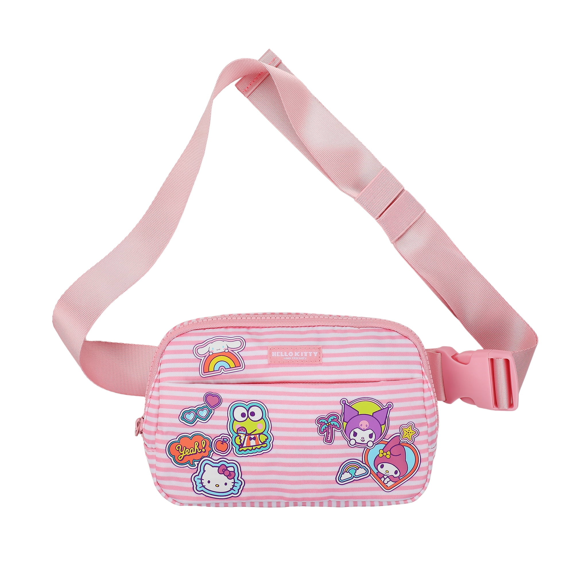 Hello Kitty and Friends Sticker Stripe Fanny Pack / Sling Bag - Walmart.com