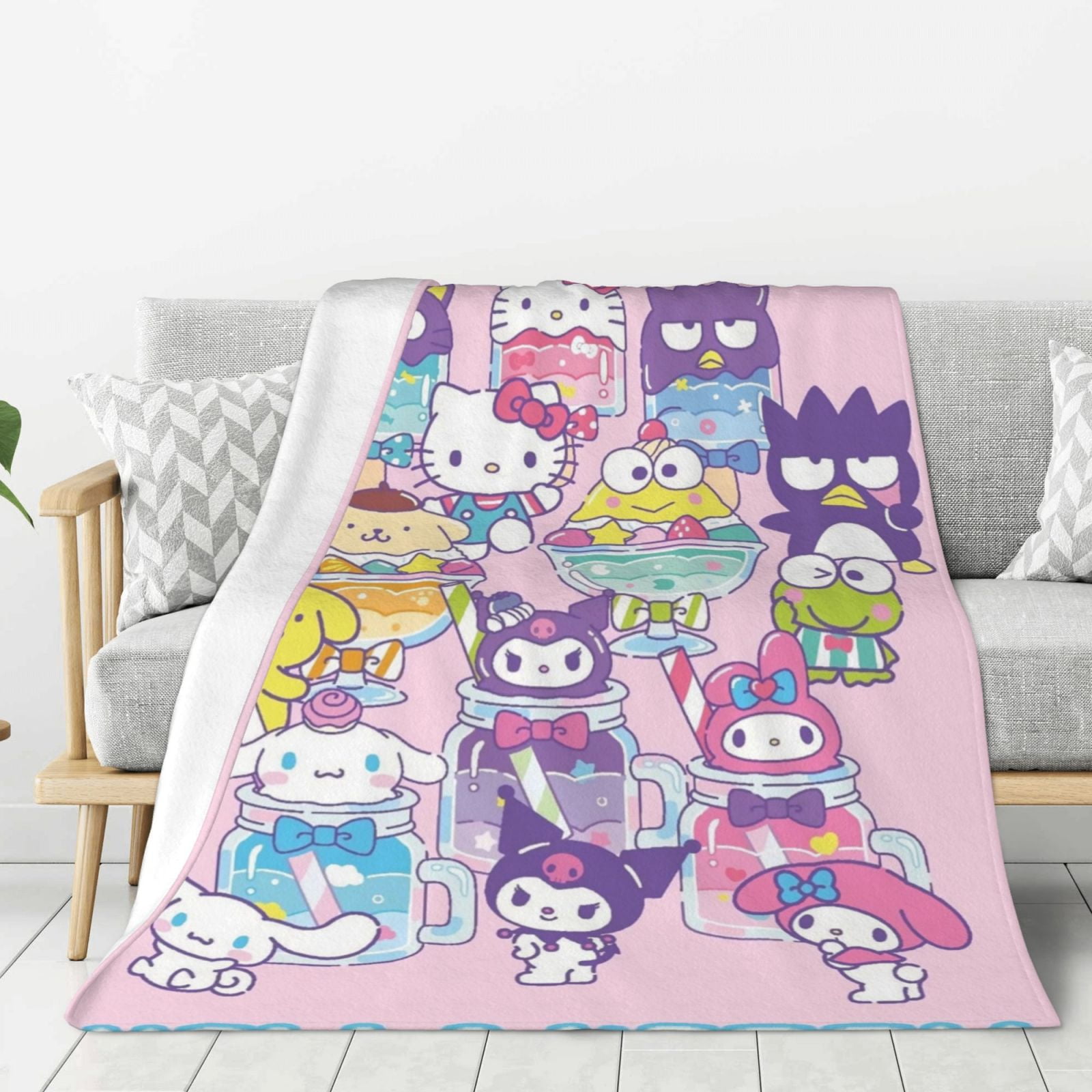 Hello Kitty and Friends, Summer Fresh Blanket for Couch,Super Soft Cozy ...