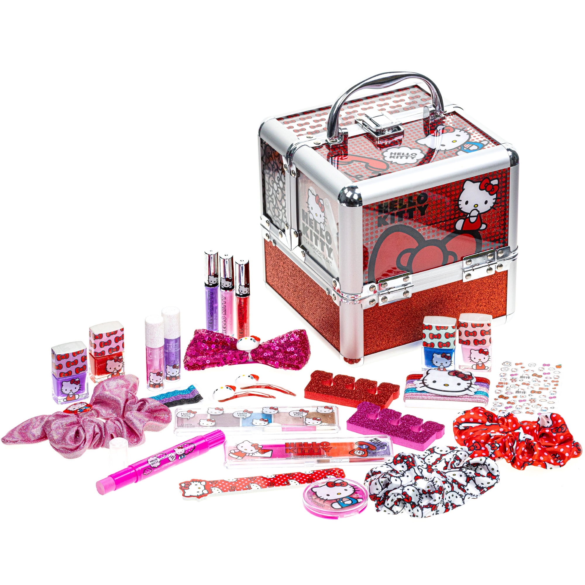 Hello Kitty and Friends - Townley Girl Train Case Cosmetic Set Includes ...