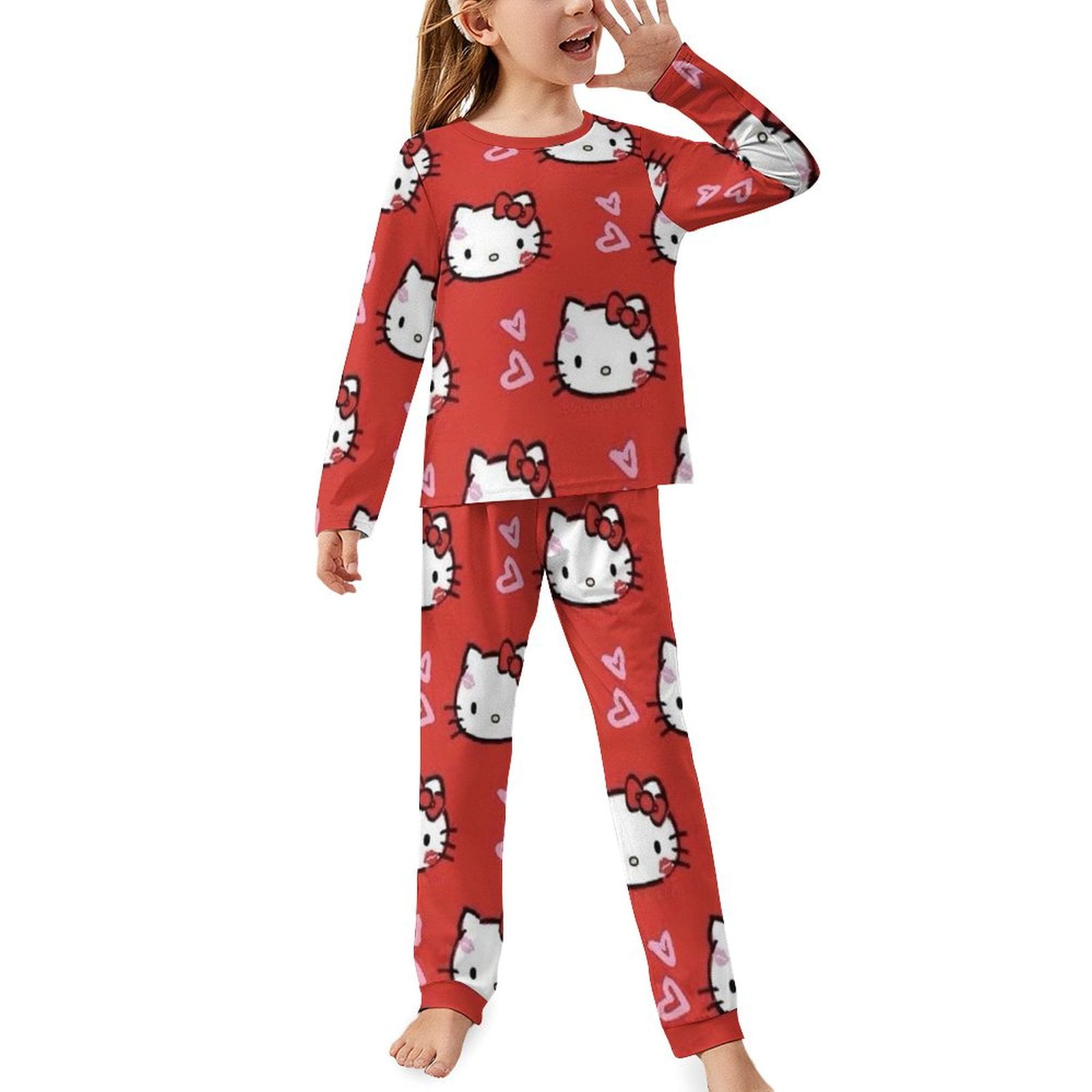 Hello Kitty by Carter's Girl Kid 2-Piece Pajamas Made with Organic ...