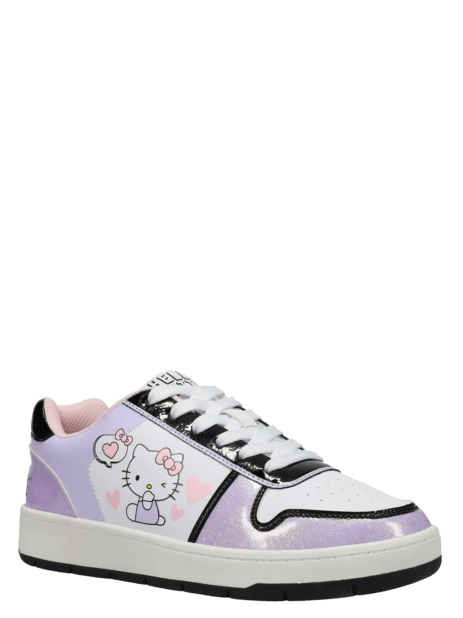 Hello Kitty by Sanrio Women’s Lavendar Casual Court Sneaker, Sizes 6-11 ...