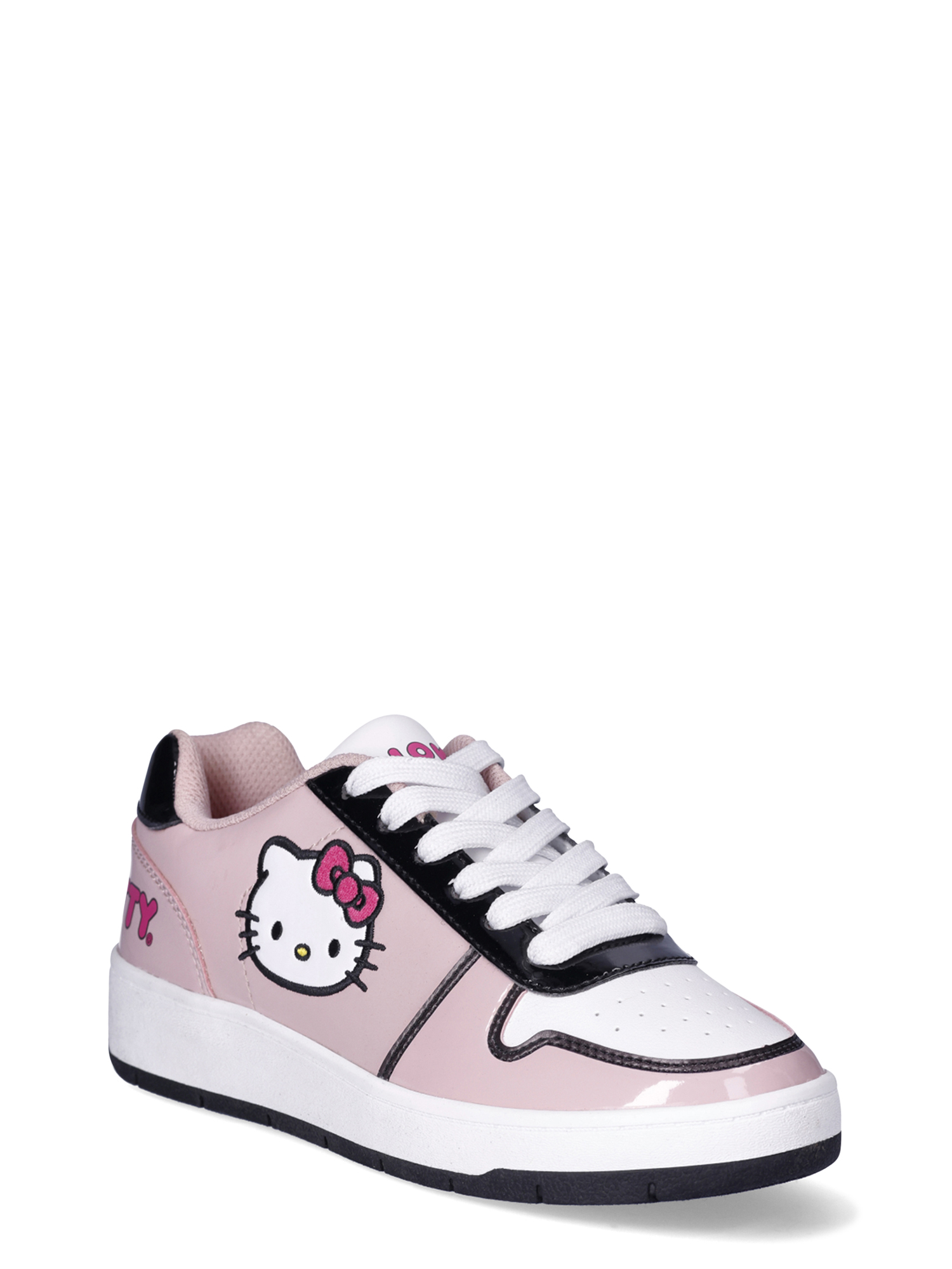 Hello Kitty by Sanrio Women's Pink Casual Court Sneakers, Sizes 6-11 ...
