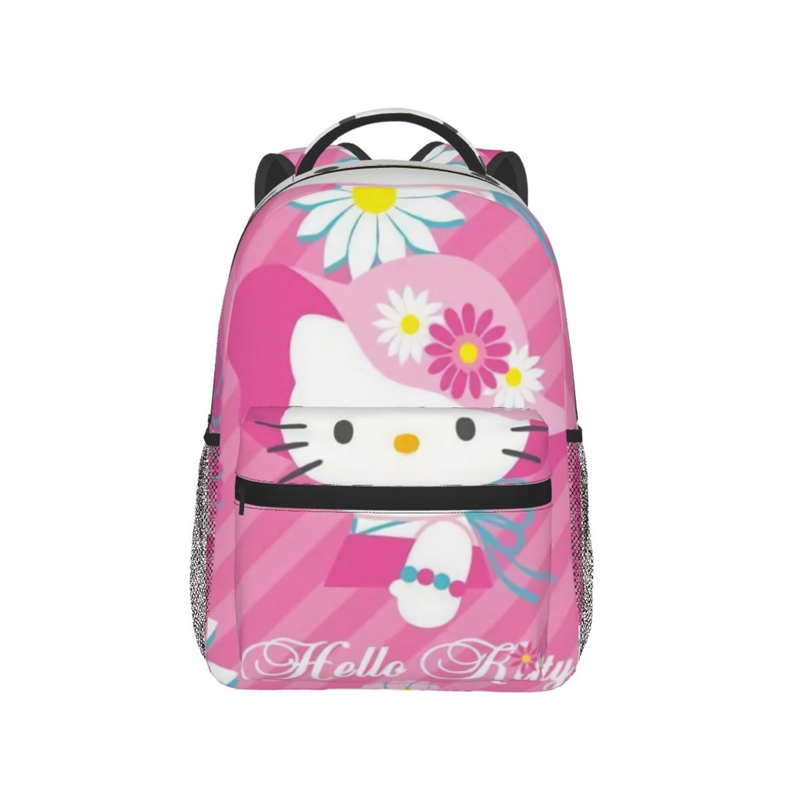 Hello Kitty daisy Backpack,Polyester Travel Backpack for Women Men ...