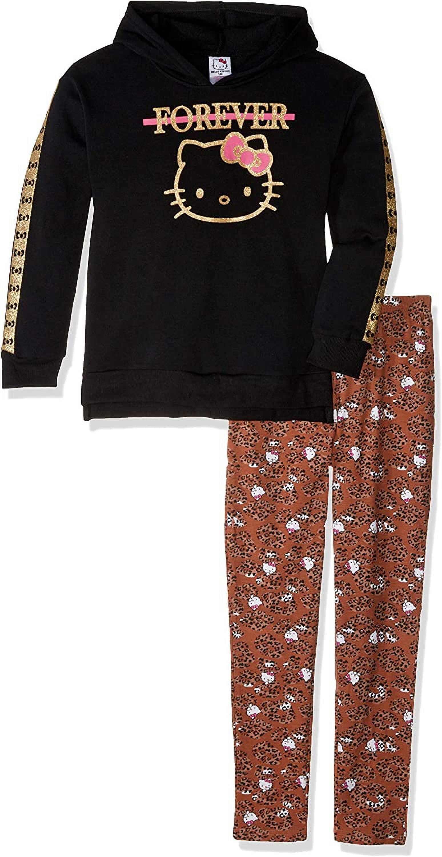 Hello Kitty girls Girls 2 Piece Sweatshirt and Pant Legging Set ...