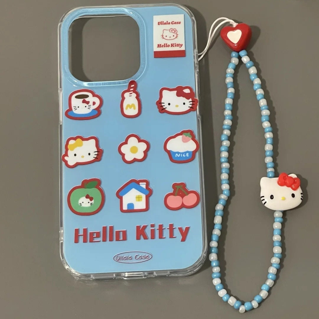 Hello Kitty iPhone15 Mobile Phone Case Sanrio Kawaii Cute 14 13 12 11 ...