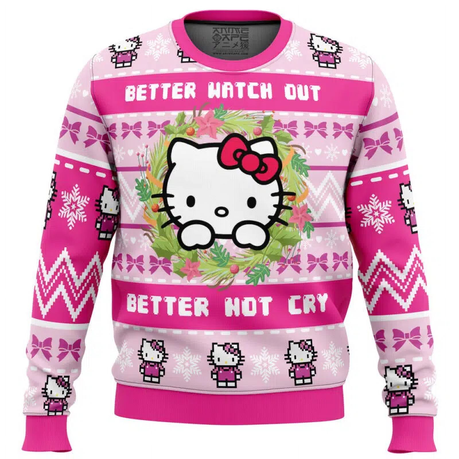 Hello Kitty is Coming to Town Ugly Christmas Sweater - Walmart.com