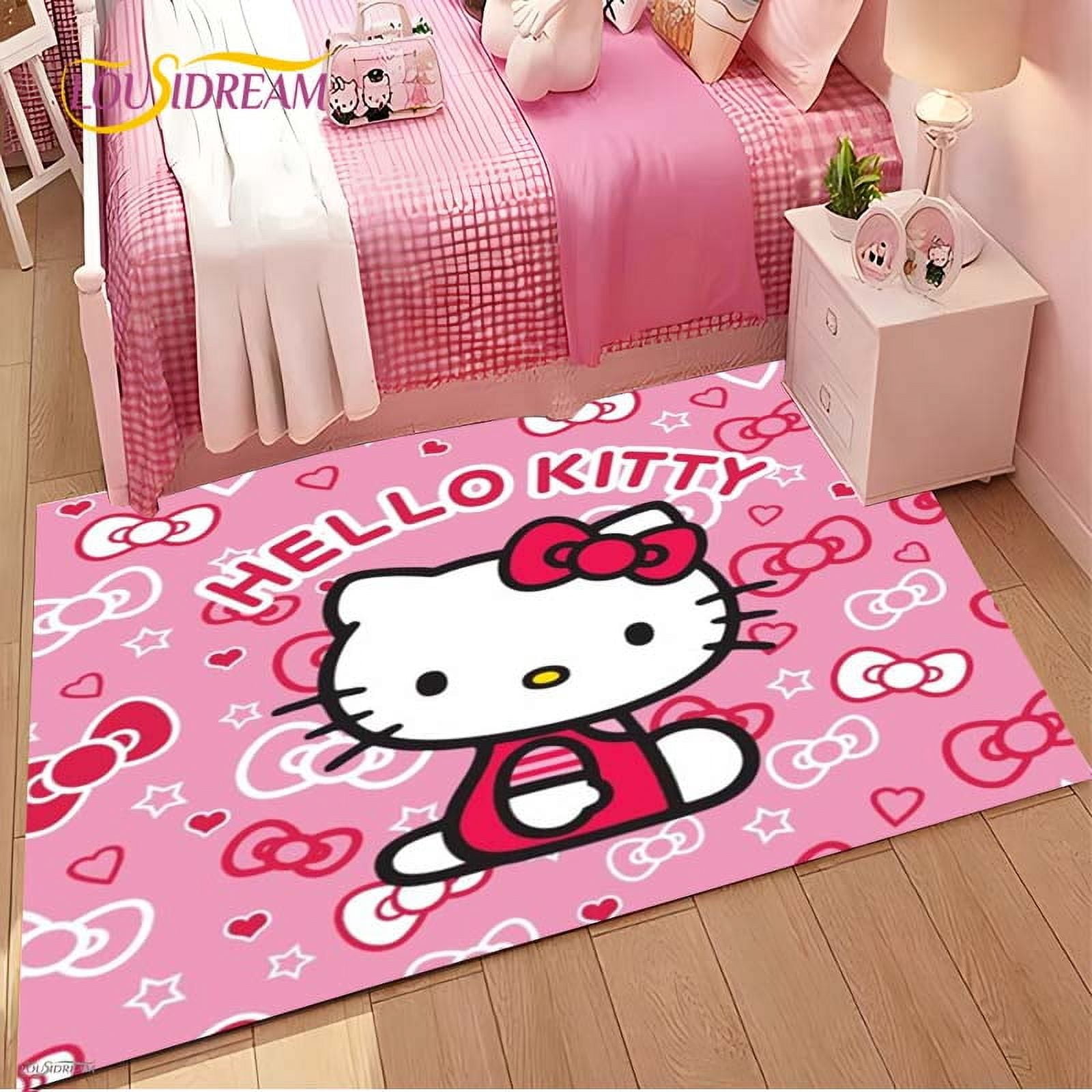 Hello Kitty kawaii Cartoon Anime Carpet for Living Room Bedroom Rug ...