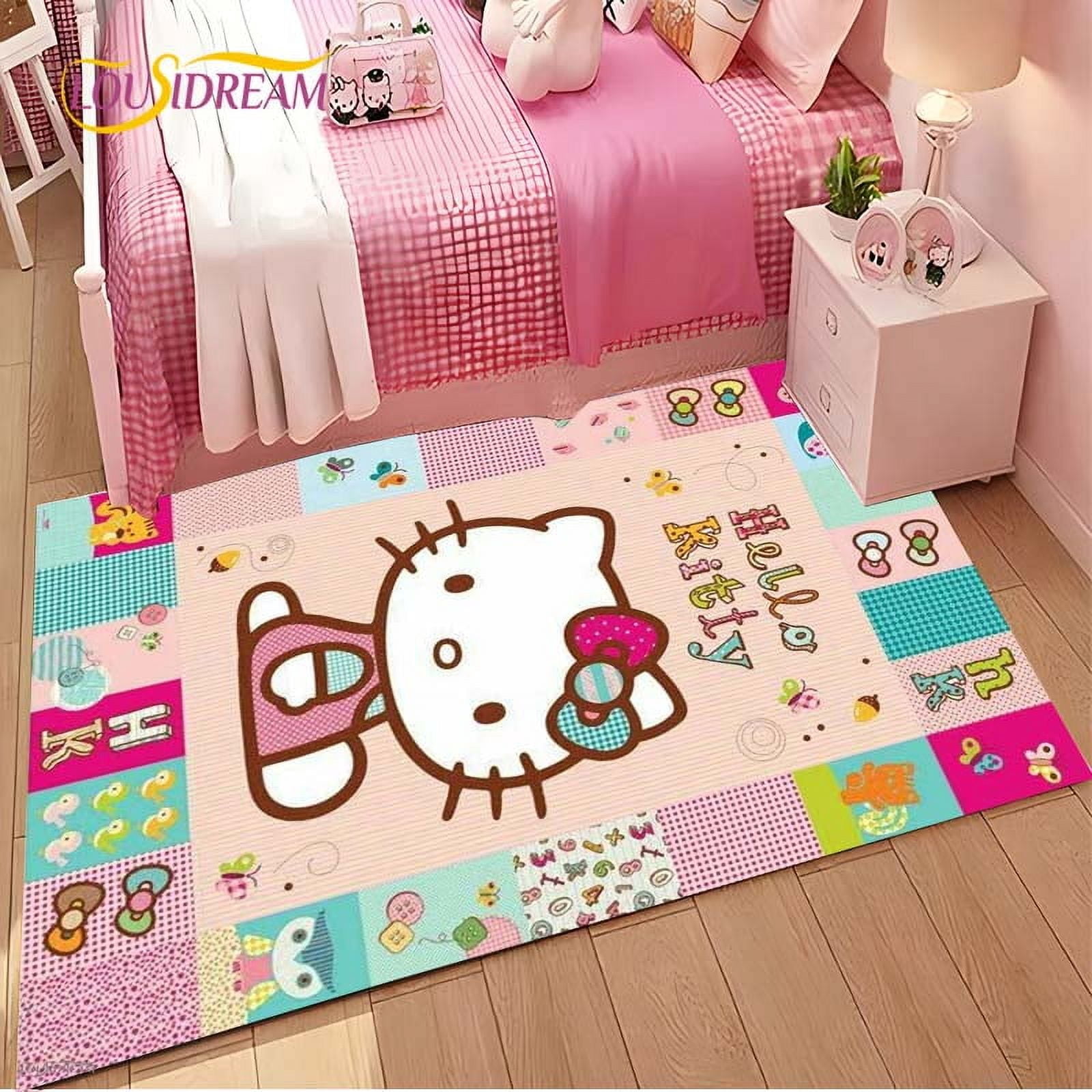 Hello Kitty kawaii Cartoon Anime Carpet for Living Room Bedroom Rug ...