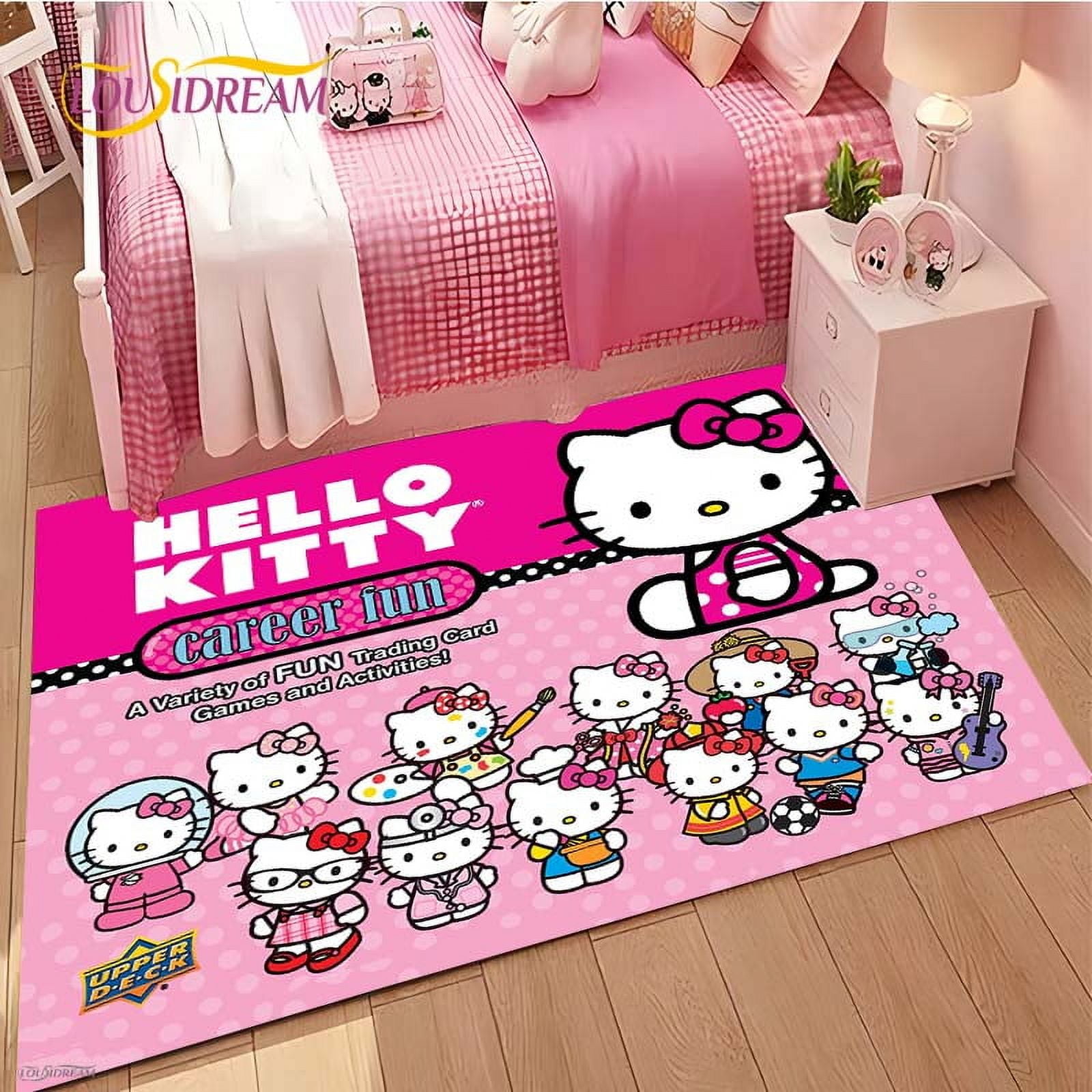 Hello Kitty kawaii Cartoon Anime Carpet for Living Room Bedroom Rug ...