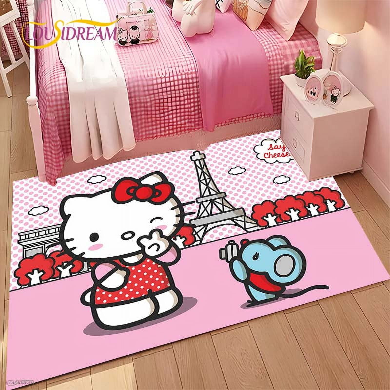 Hello Kitty kawaii Cartoon Anime Carpet for Living Room Bedroom Rug ...