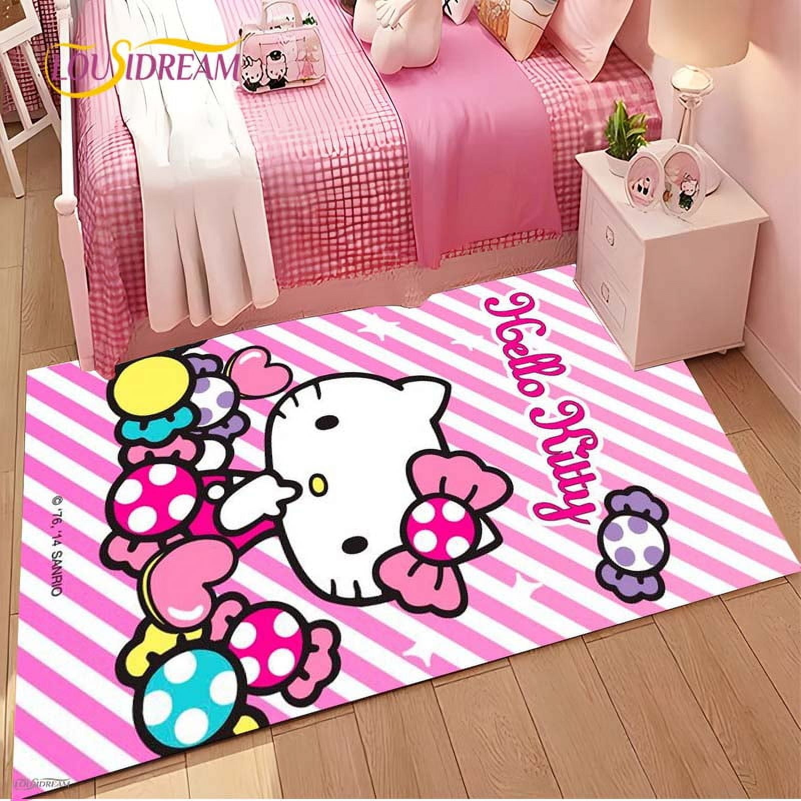 Hello Kitty kawaii Cartoon Anime Carpet for Living Room Bedroom Rug ...