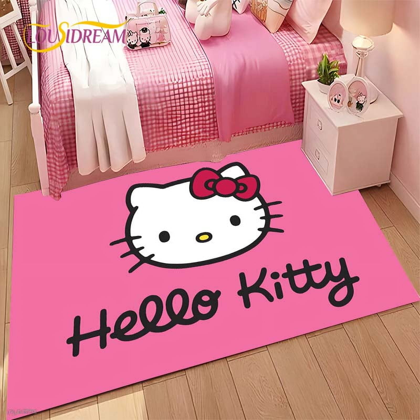 Hello Kitty kawaii Cartoon Anime Carpet for Living Room Bedroom Rug ...