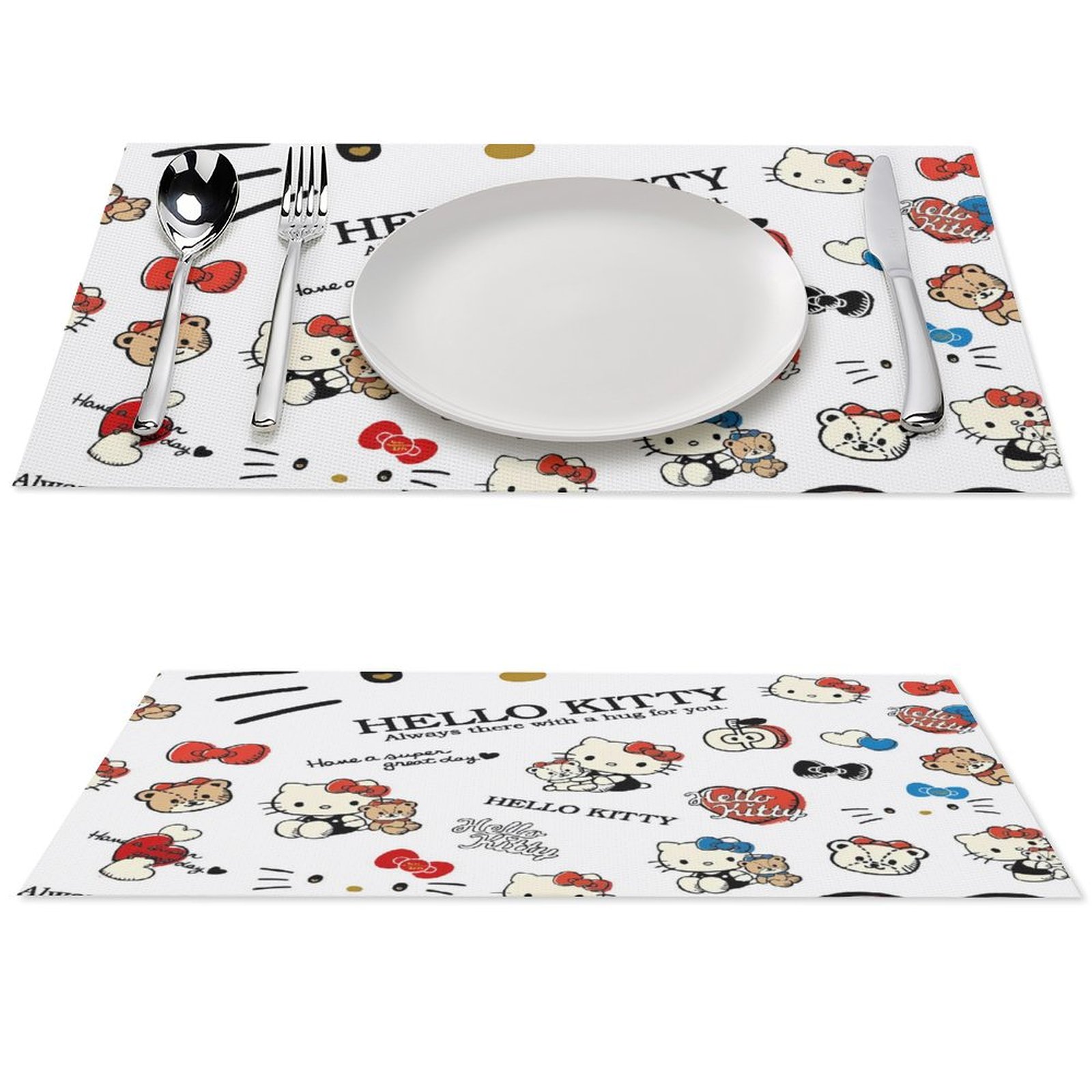 Hello Kitty kids plastic waterproof placemat 6 PCS - Walmart.com