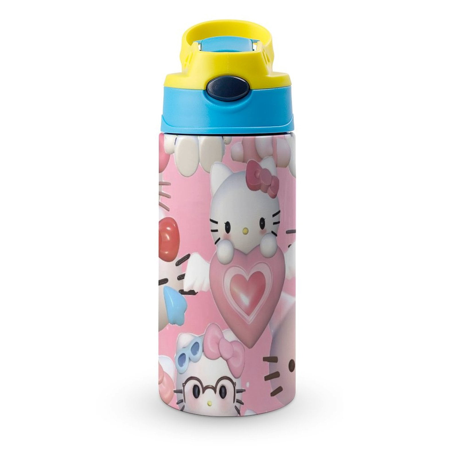 Hello Kitty kids stainless steel water cup with straw 350ml - Walmart.com
